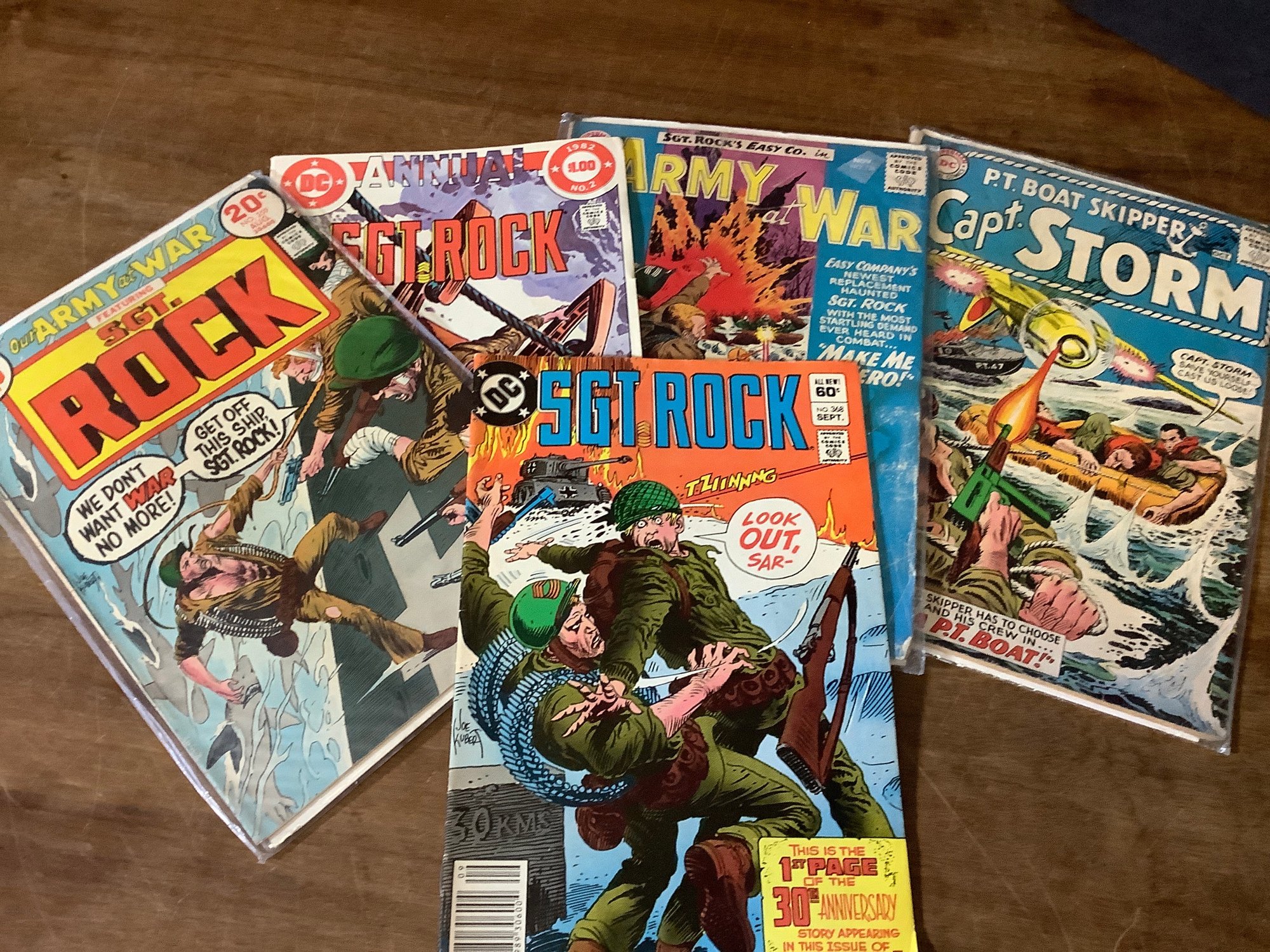 Comics- DC Comics-Sgt Rock, Annual Sgt. Rock Army At War , Captain ...