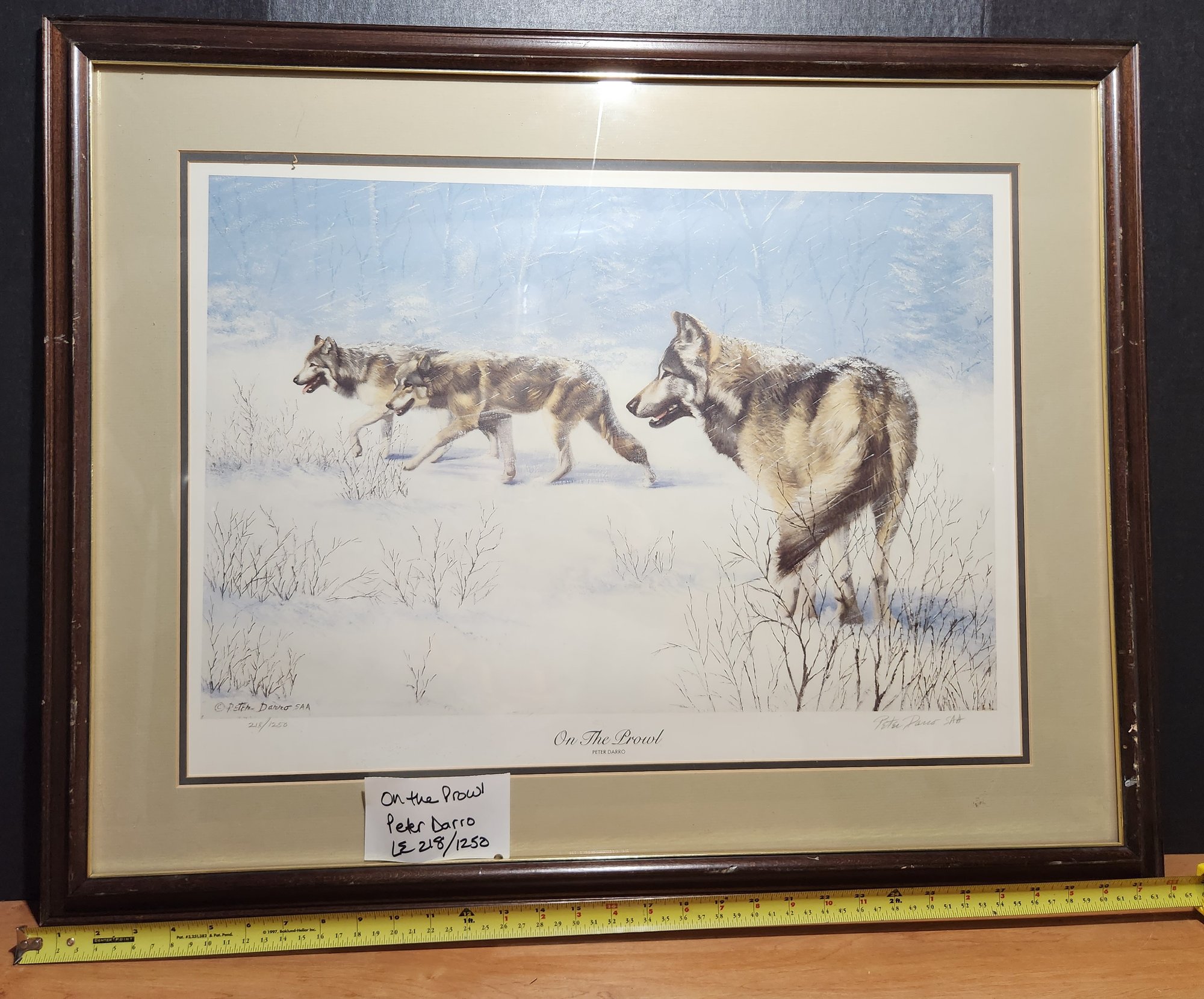 Vintage Peter Darro "On The Prowl" Print Edition, Signed In Pencil ...