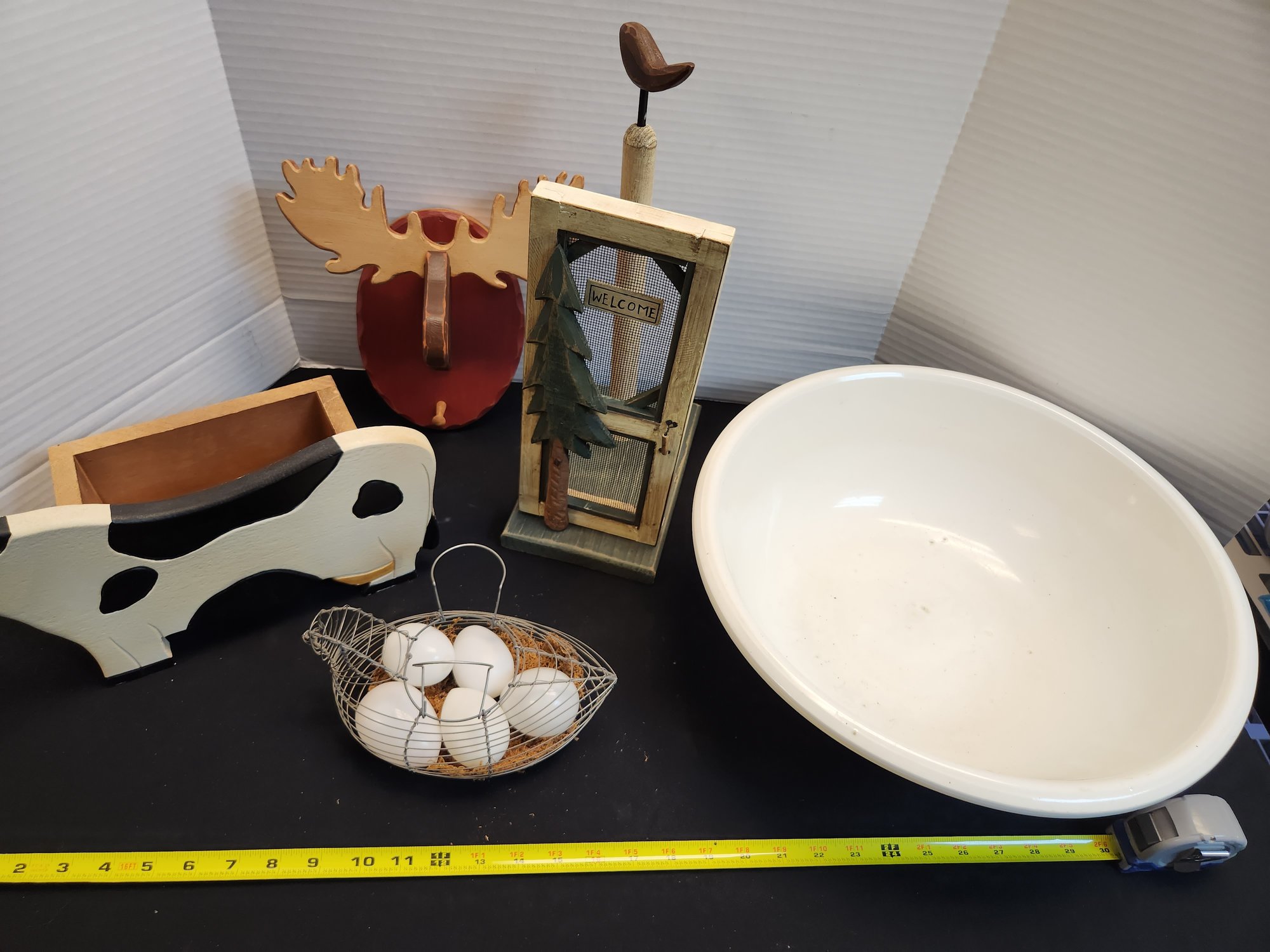 Mid-Century Wire Collapsible Egg Basket, Farm Welcome, Eggs, Decor ...