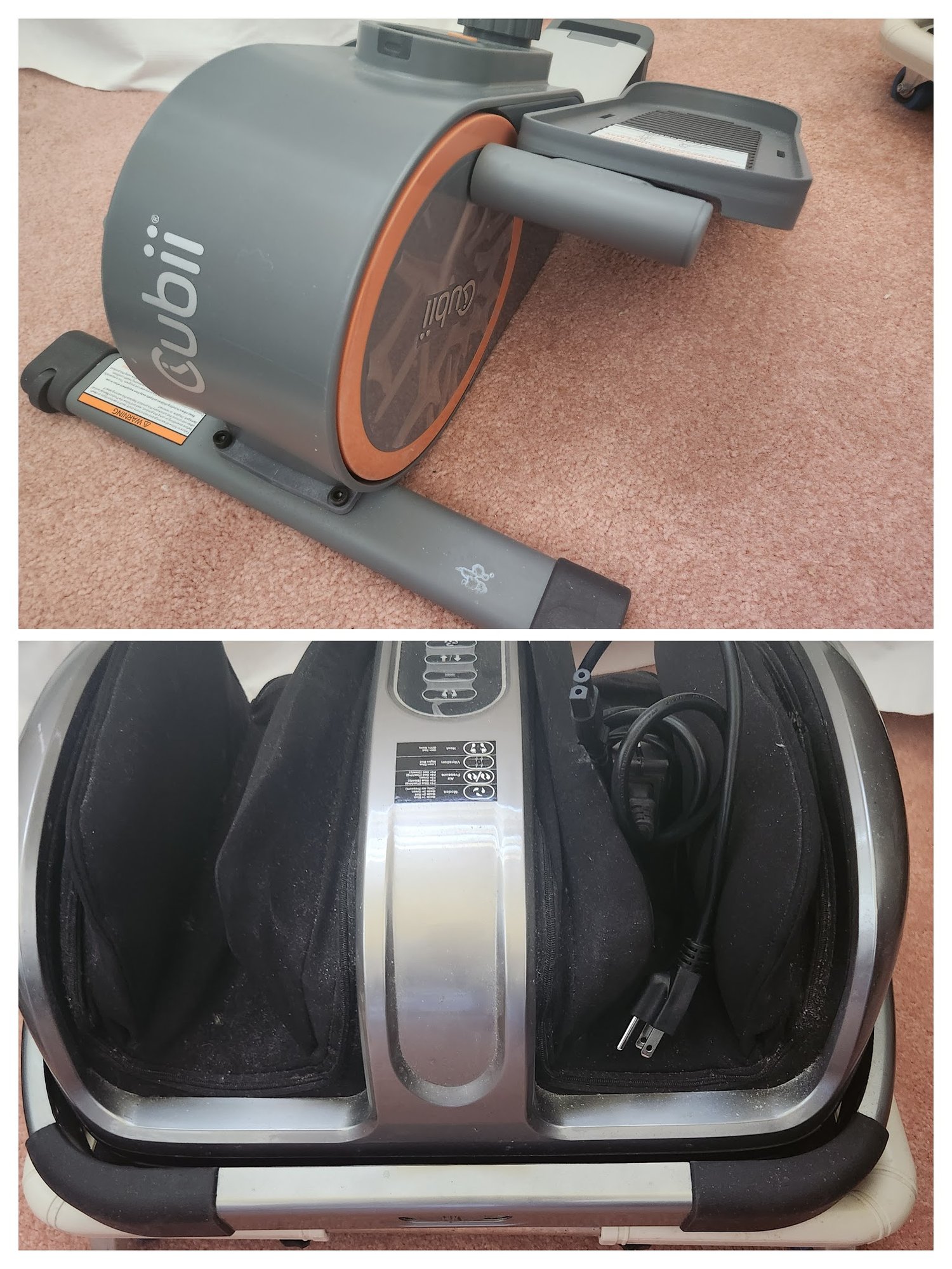 Cubii Seated Elliptical, Miko Foot Leg Massager Home Gym Fitness ...