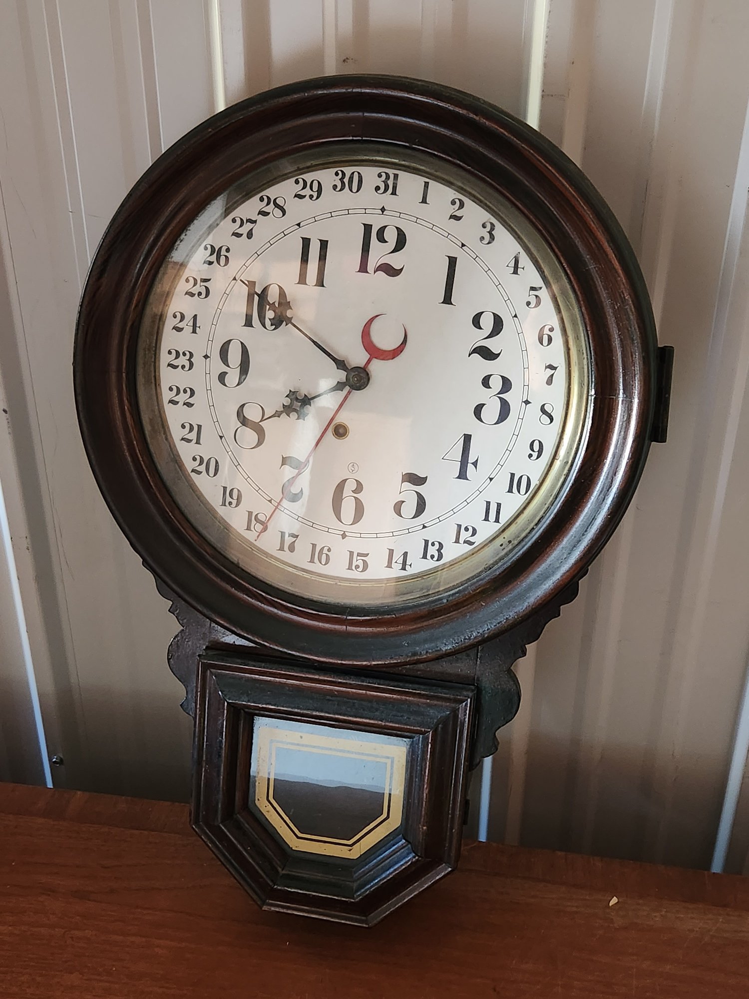 Antique E. Ingraham "Dew Drop" Calendar School House General Store Wall ...