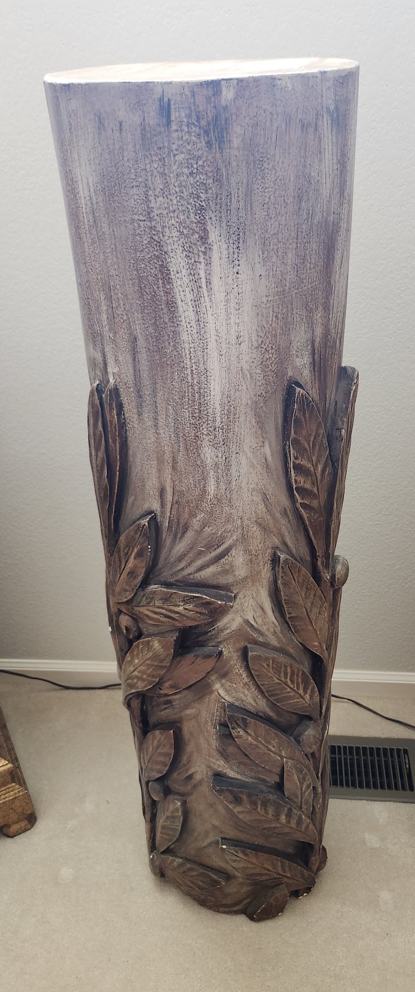 Unique 43" Tall Plant Momento Stand, Home Decor, Woodland Theme #7571 ...