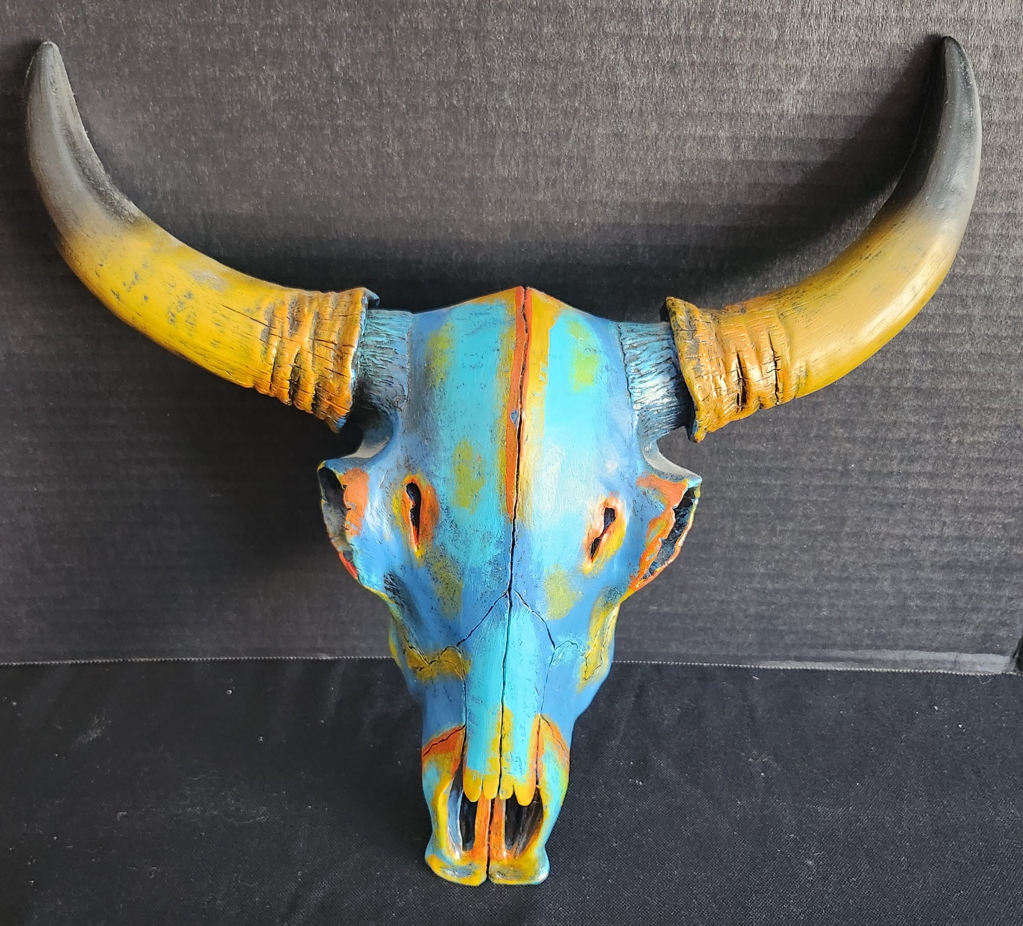 Resin Steer Skull, Southwestern Decor #8382 | Auctionninja.com