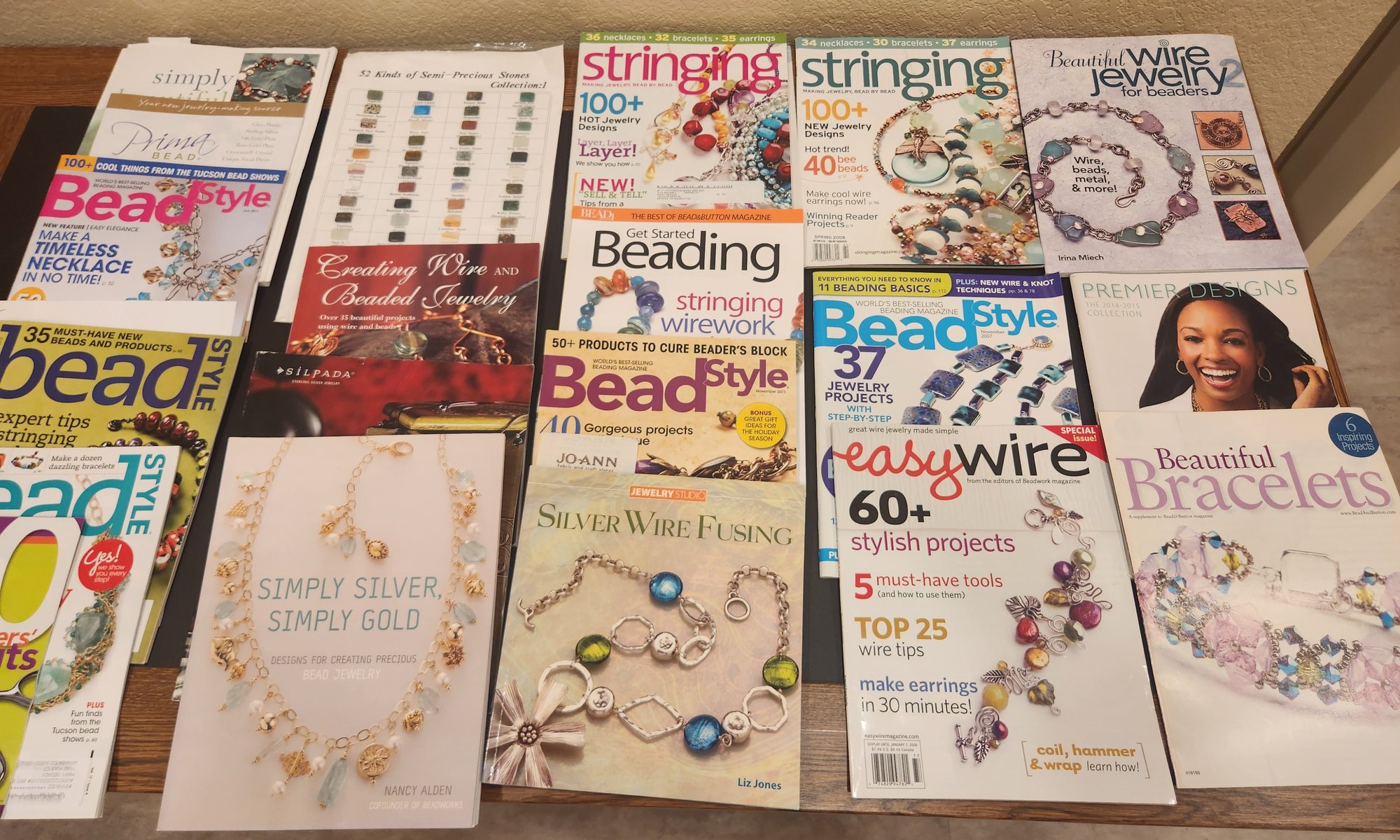 Over 16 Bead Jewelry Making Craft Magazines, Books - Stringing, Beading ...