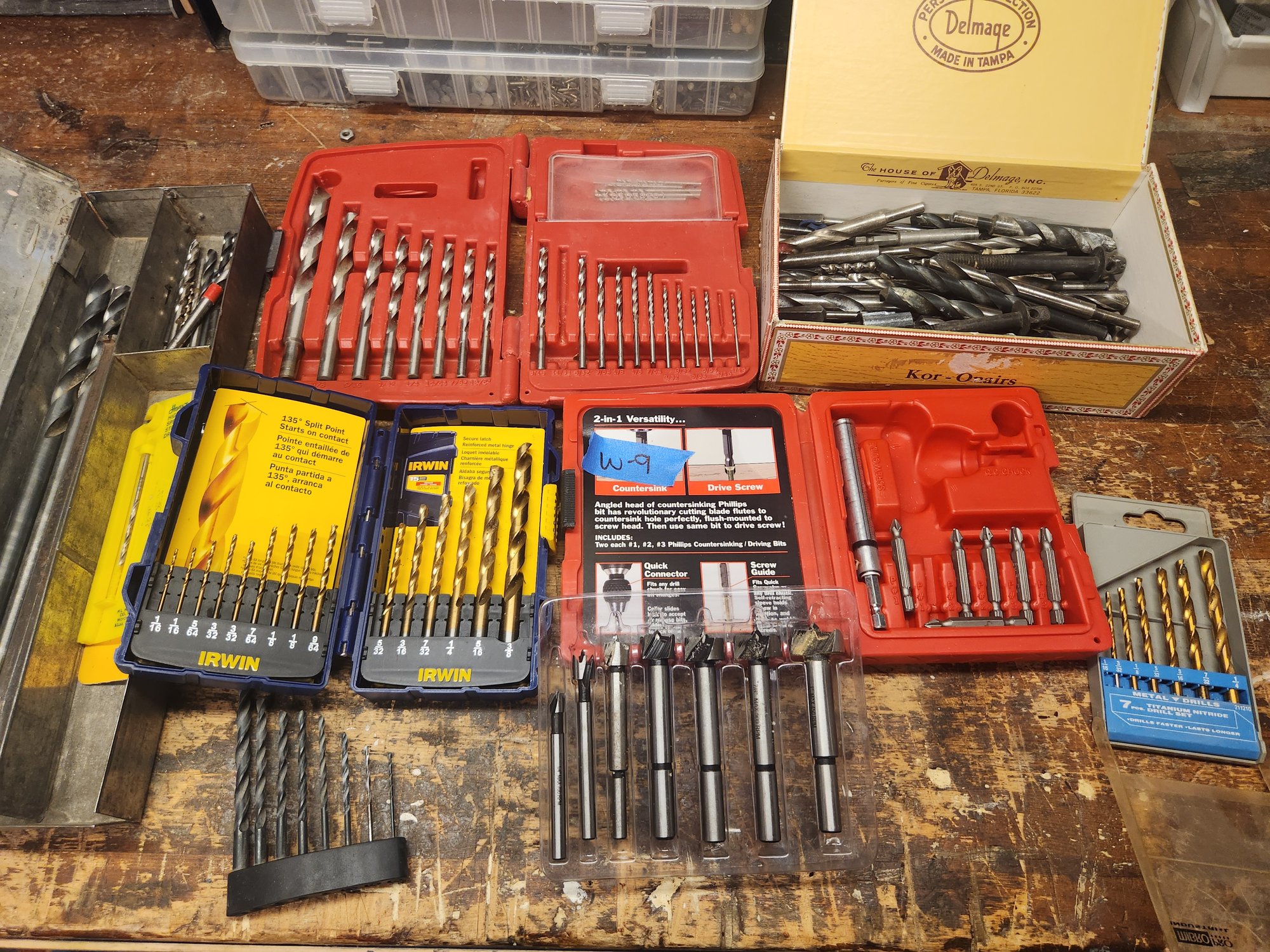 Large Lot Drill Bits - Bit Sets #10487 | Auctionninja.com