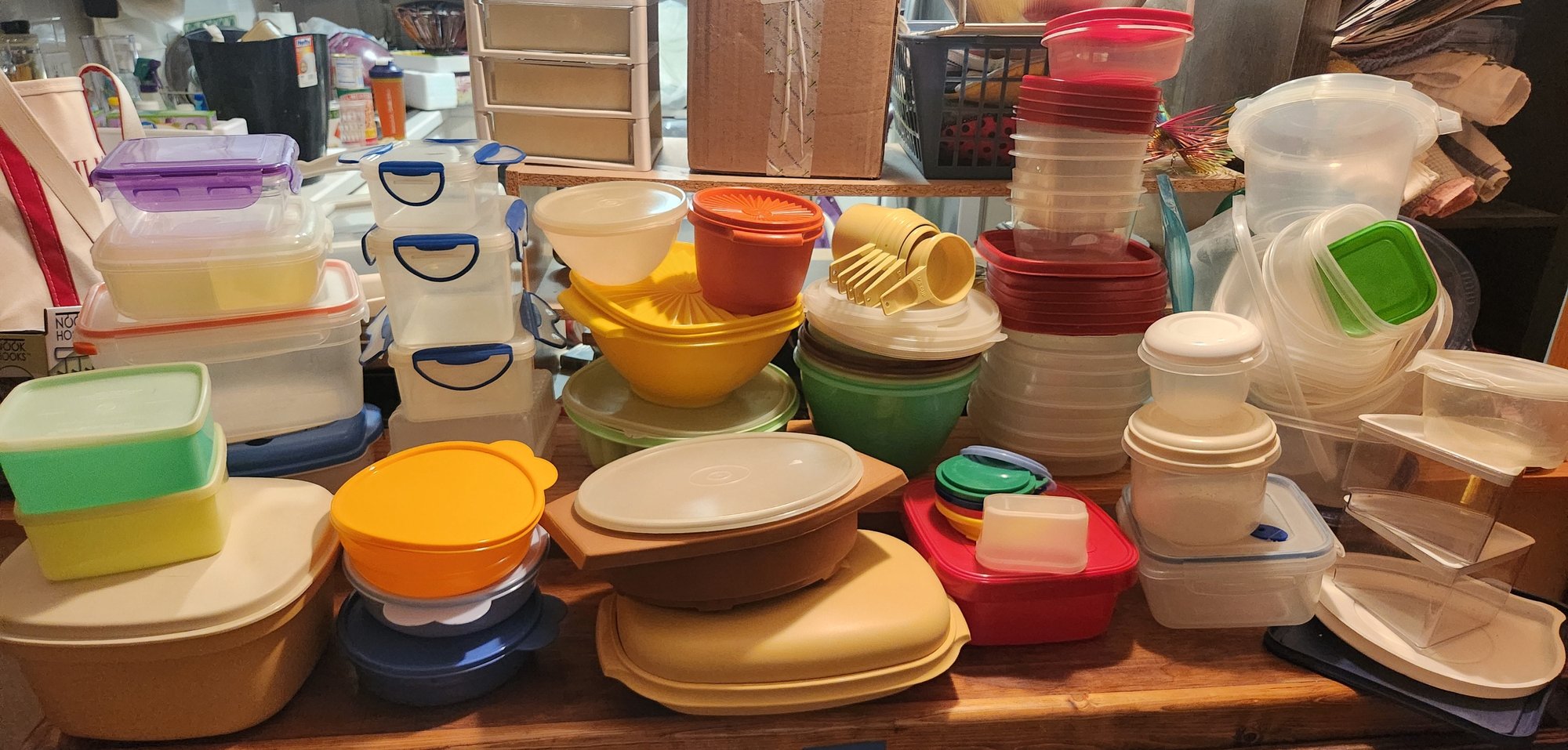 Vintage & Modern Tupperware, Some Rubbermaid & Off Brand Food Storage ...