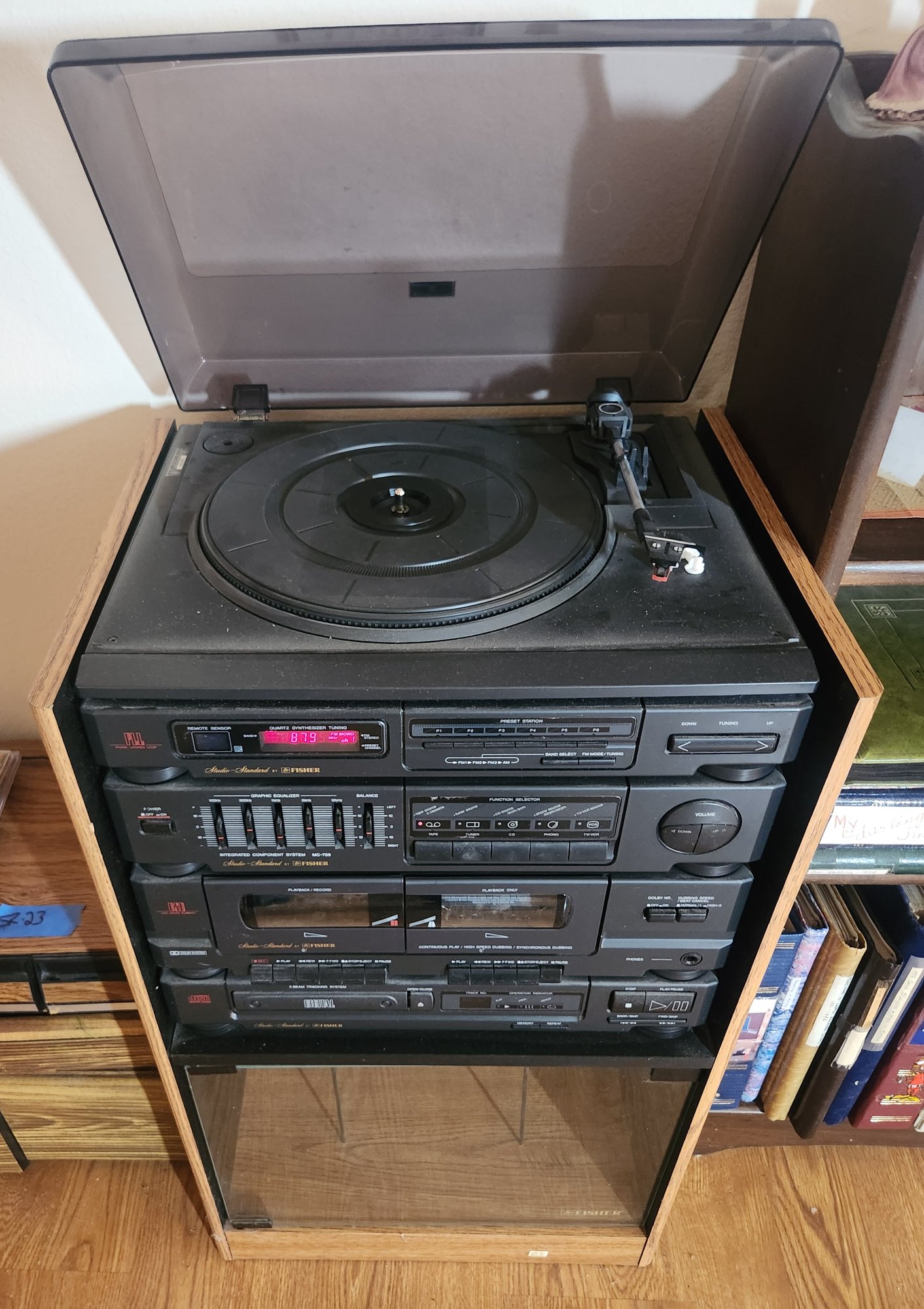Fisher Stereo Component Set System - Tape Deck, Turntable, Speakers, CD ...