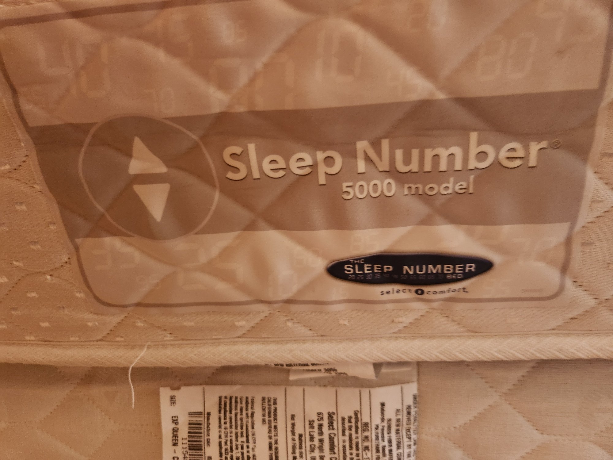 Sleep Number Bed Model #5000: Queen Size Mattress, Box Spring, Frame ...