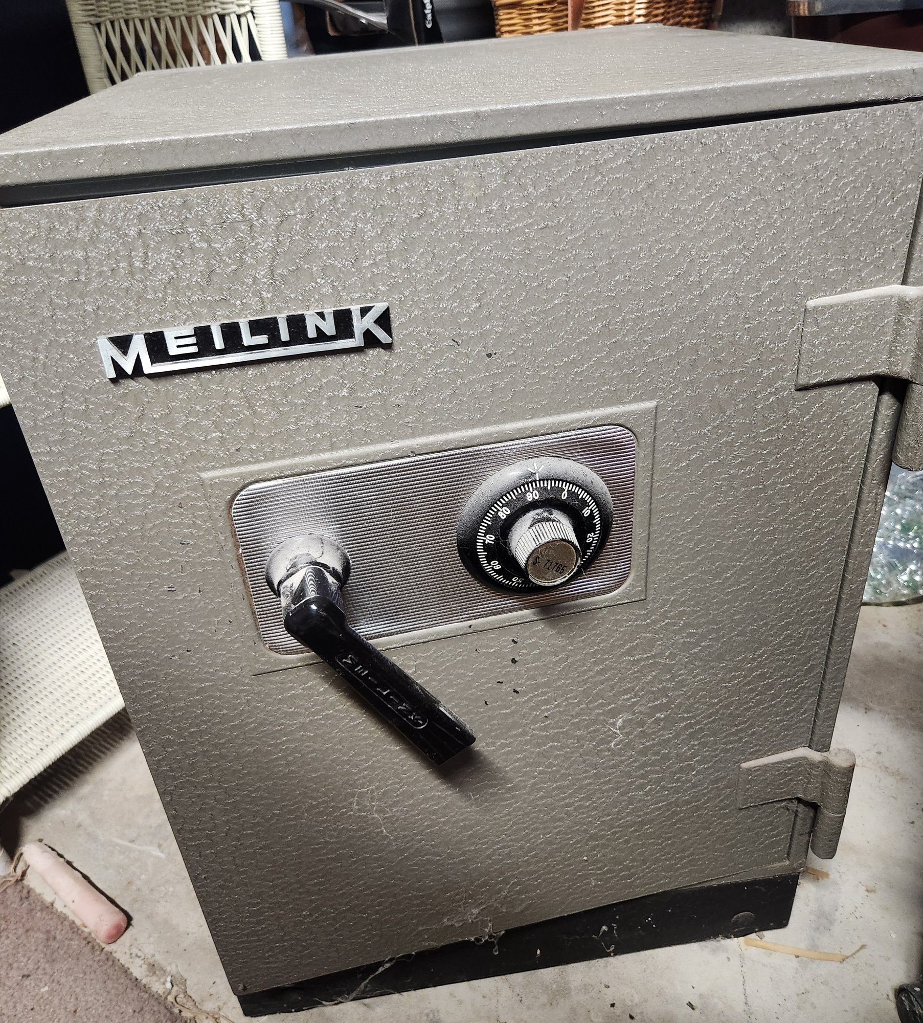 Meilink Safe- Vintage Model 17" X 16.5" X 24"H Combination Dial Lock ...