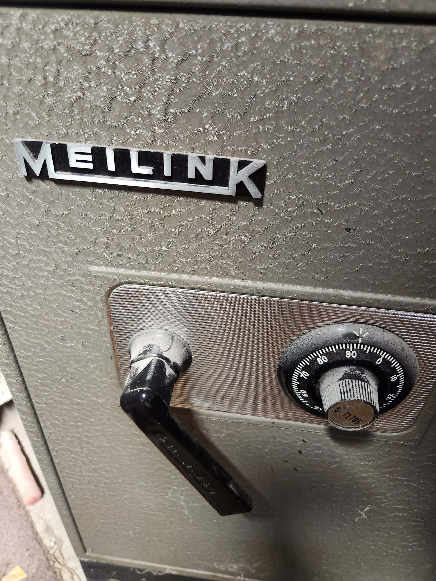 Meilink Safe- Vintage Model 17" X 16.5" X 24"H Combination Dial Lock ...