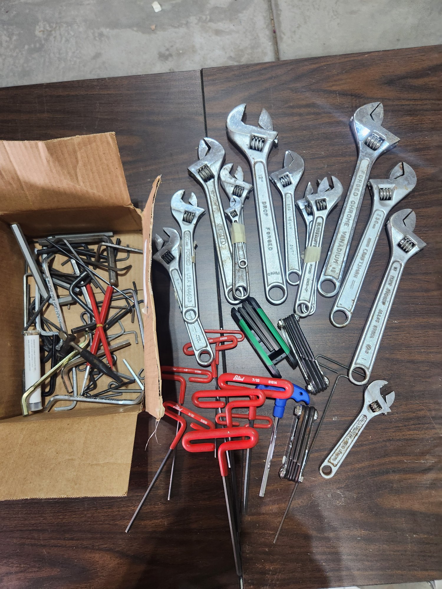 Hex, Allen, Crescent Wrenches - Sets, Loose Individual, Hand Tools ...