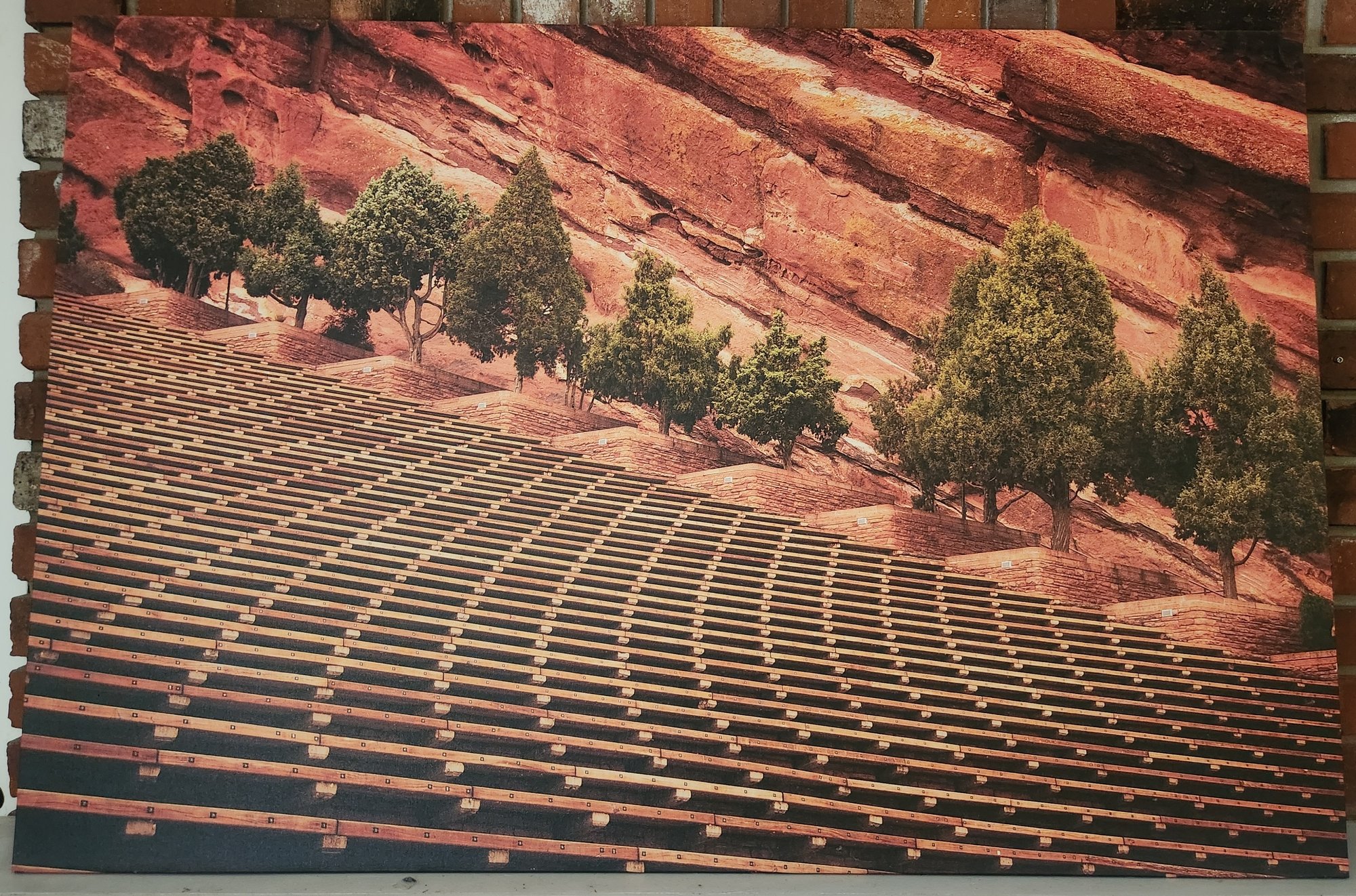 Print On Canvas Of Red Rocks Amphitheatre, Colorado 48" X 32" Wall ...