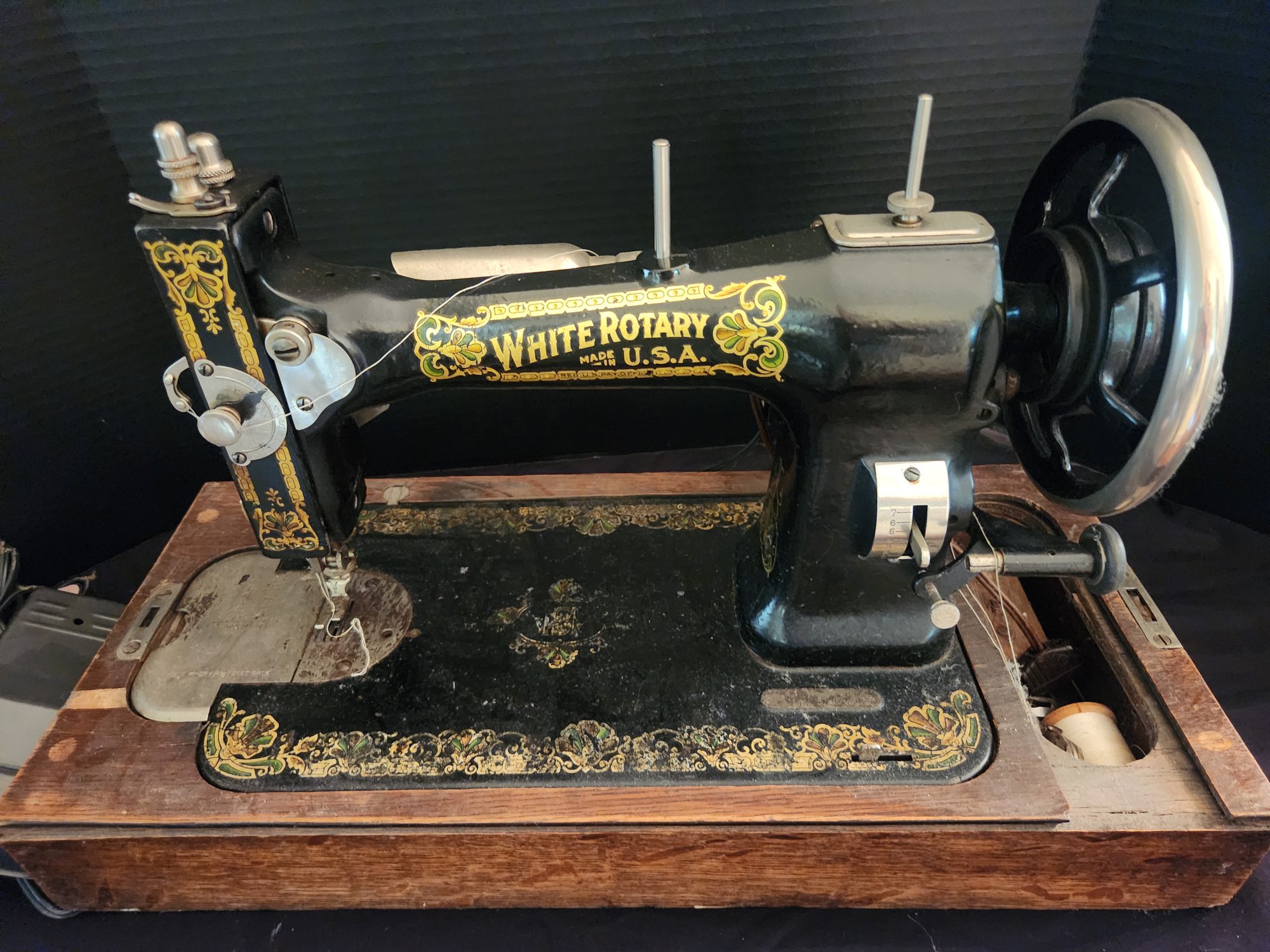 1900 White Rotary Electric Sewing Machine Model 1000 Hollywood CA ...