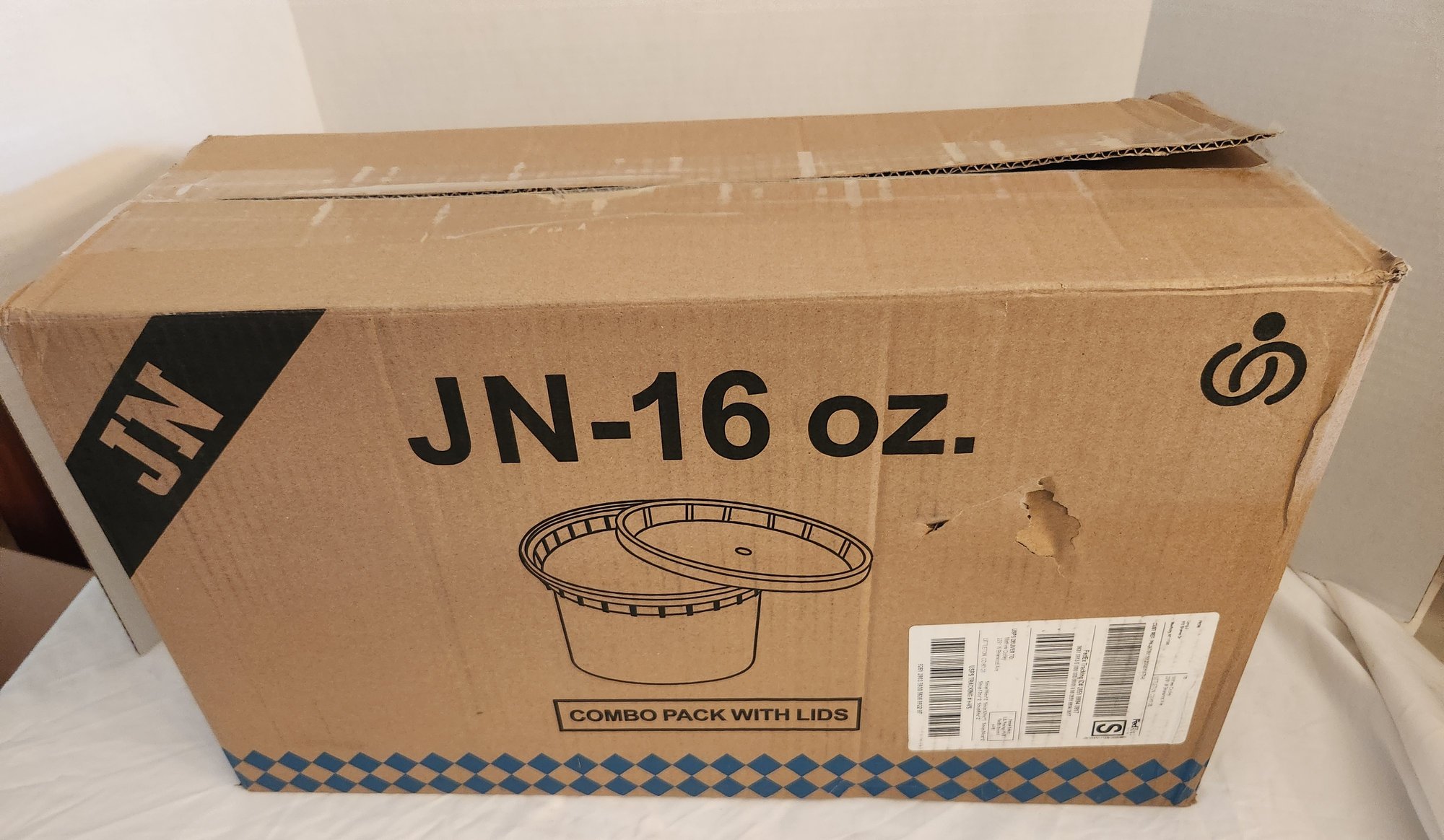 NEW Unopened Case Of 16 Oz Containers With Lids - 240 -great For Meal ...