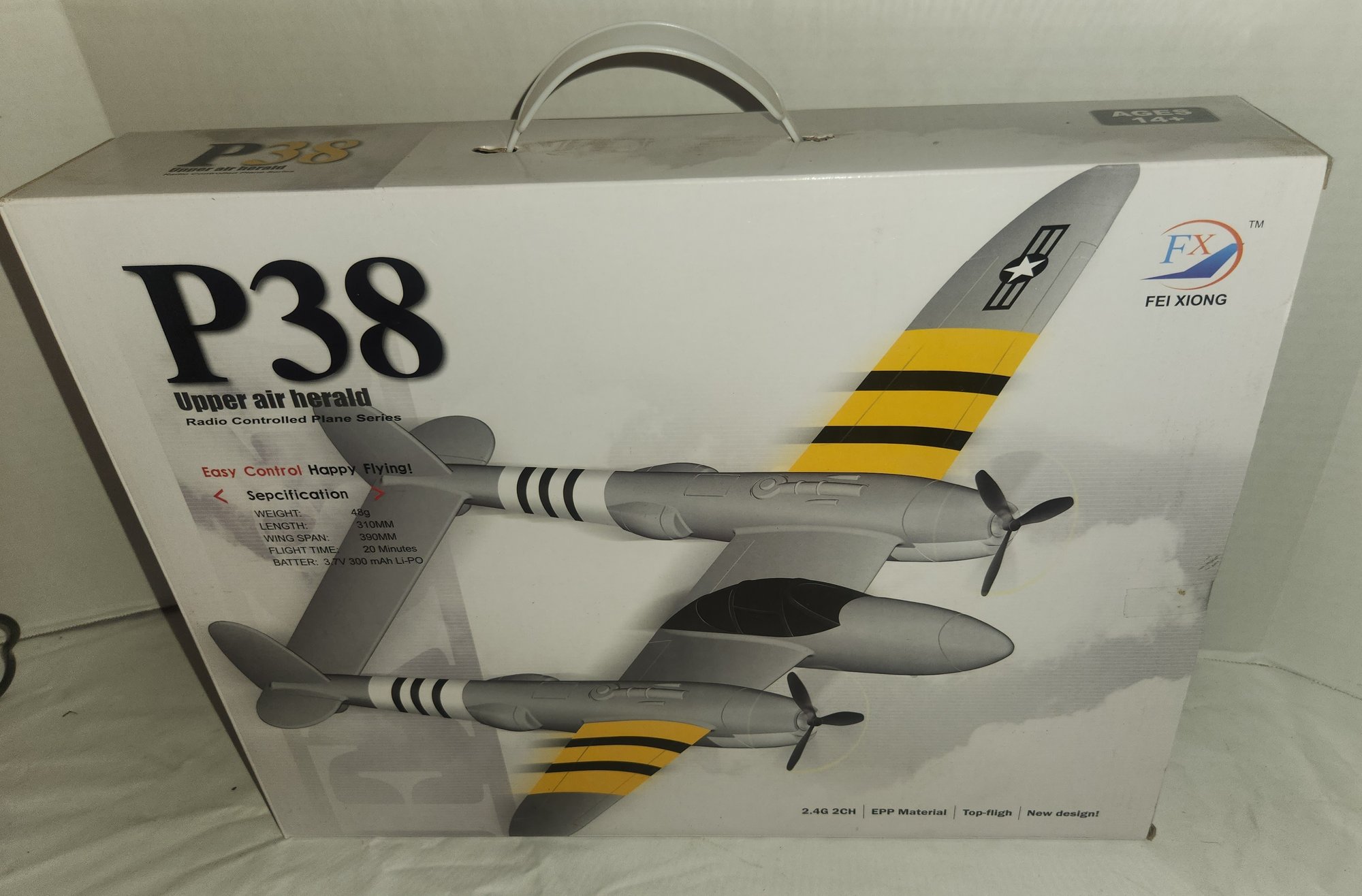NEW Unopened PLRB Toys RC Plane Remote Control P38 Lighting Aircraft ...