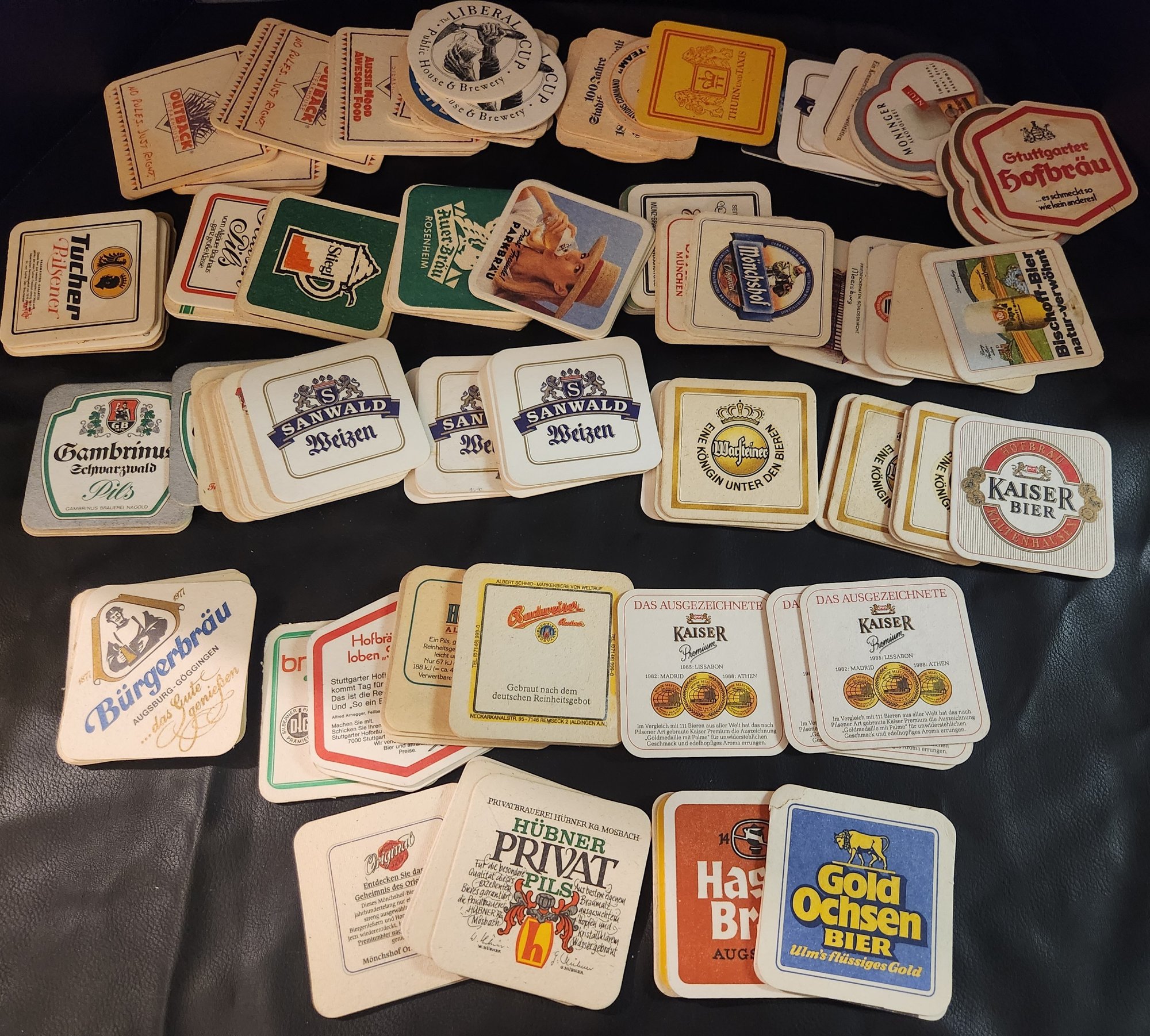 Dozens Of Coasters From Beer Makers, Bar Items, Primarily German ...