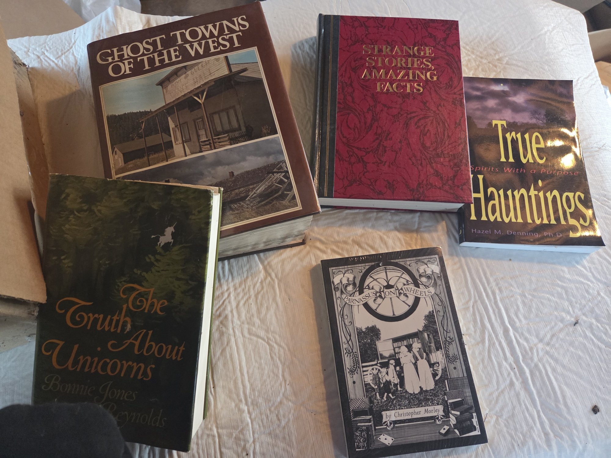 Box Of Books, Many Paranormal Topics-ghost Towns, Hauntings #22335 ...