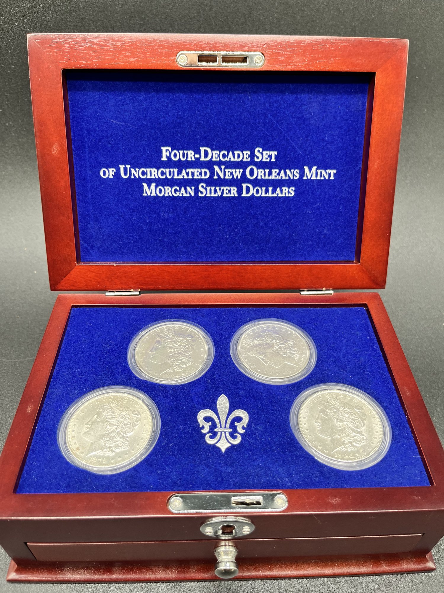 Four-Decade Set Of Uncirculated New Orleans Mint Morgan Silver Dollars ...