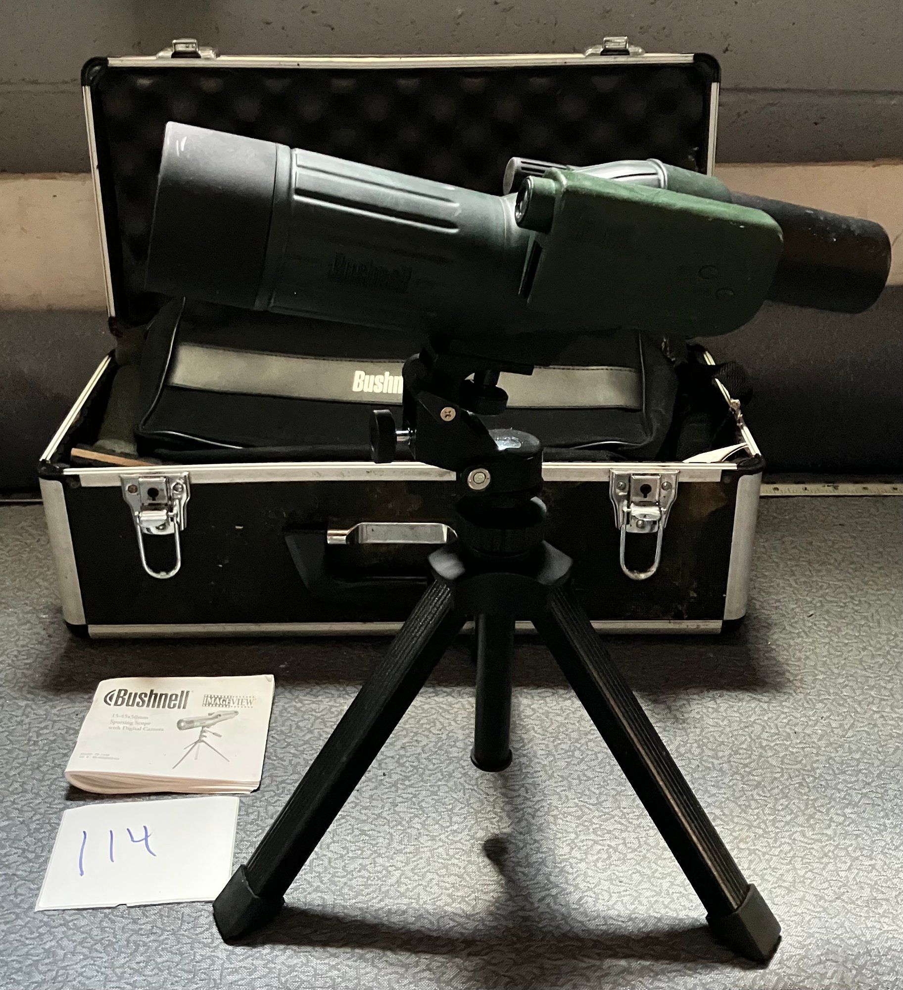 #114 Bushnell Imageview 15-45x50mm Spotting Scope With Digital Camera ...