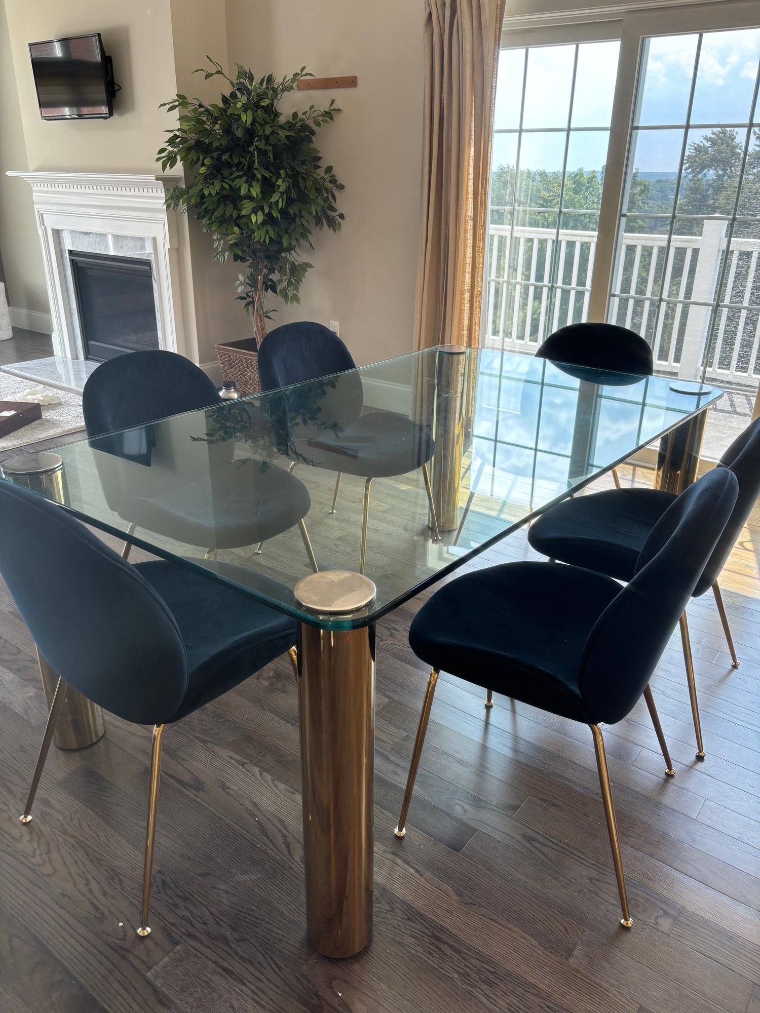 Rare Vintage Pace Brass Postmodern Dining Table LEGS #3146 ...
