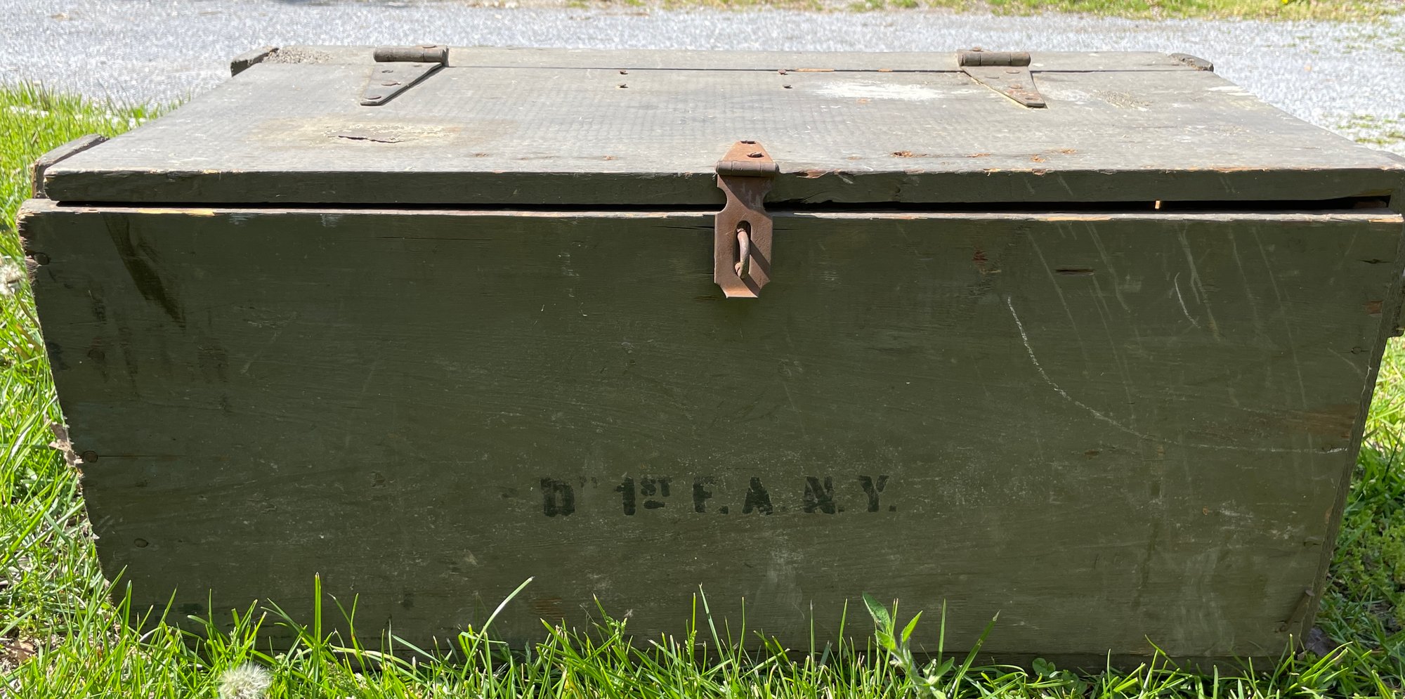 Rock Island Arsenal Military Chest - D 1st F.A.N.Y. - World War #1863 ...