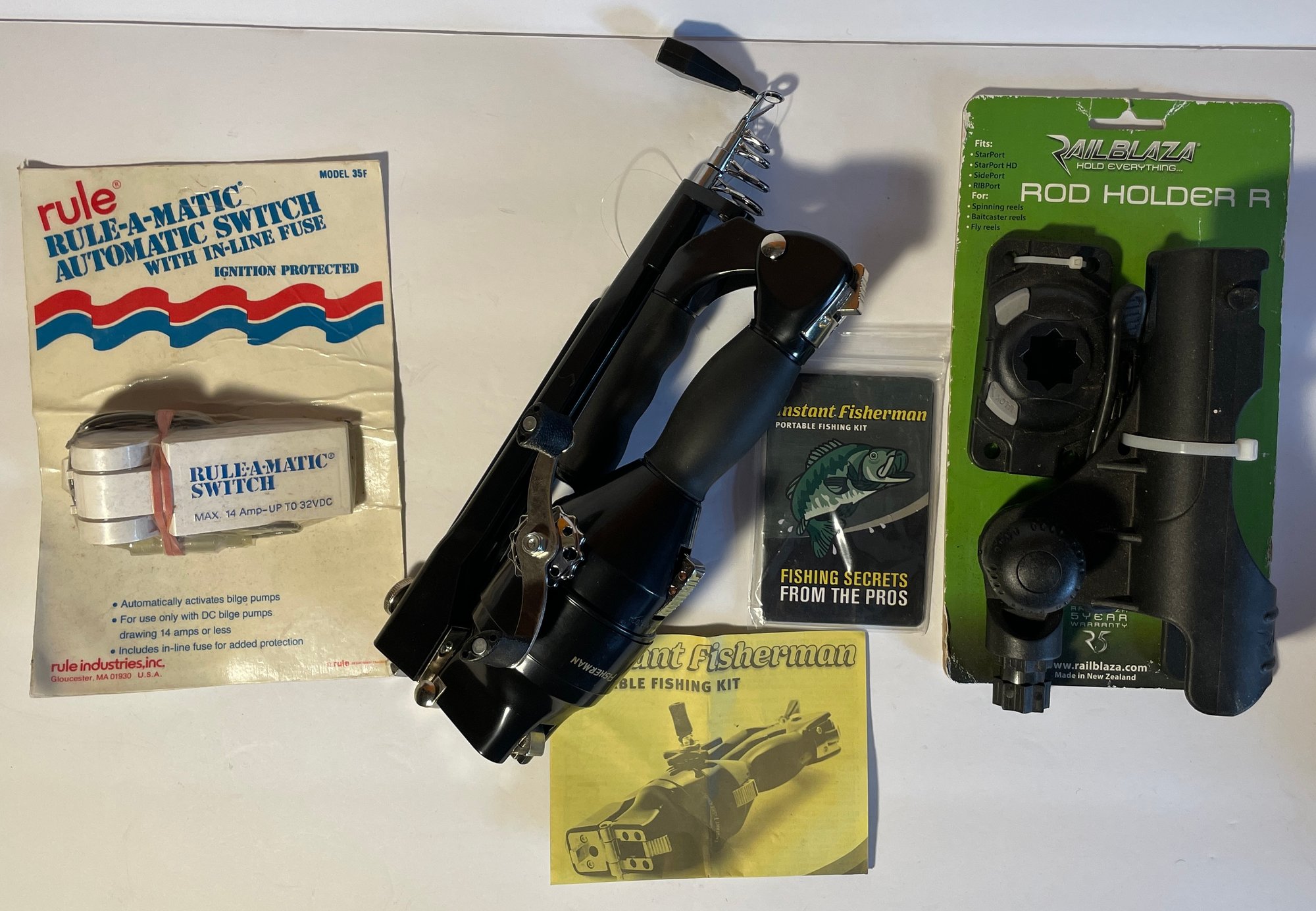 3 New Unused Outdoors/ Fishing Items Lot - Instant Fisherman Rod, Rod ...