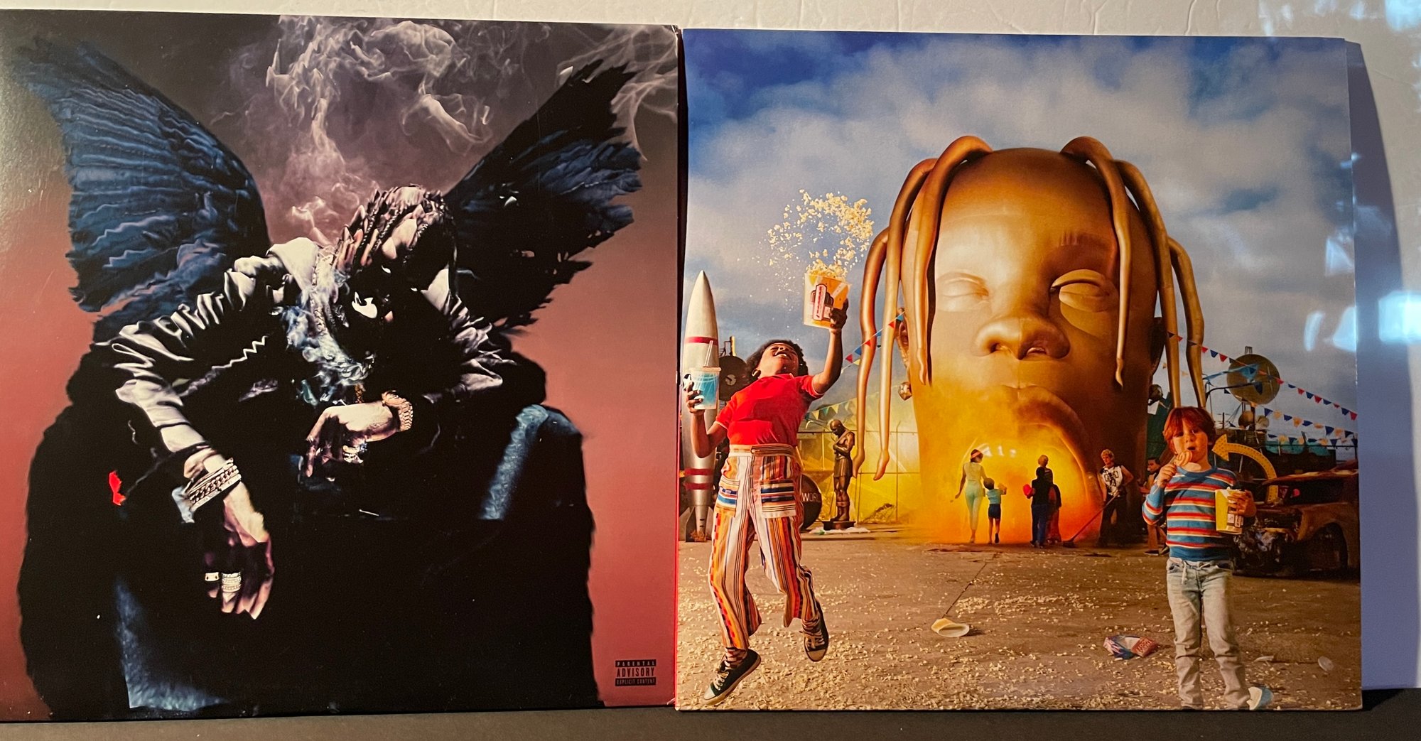 Travis Scott 2 Vinyl LP Lot - Astroworld & Birds In The Trap #2831 ...