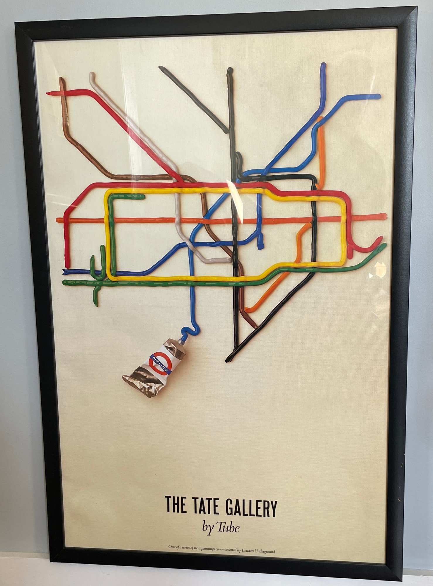 Tate Gallery By Tube, By David Booth Of The Agency Fine White Line As ...
