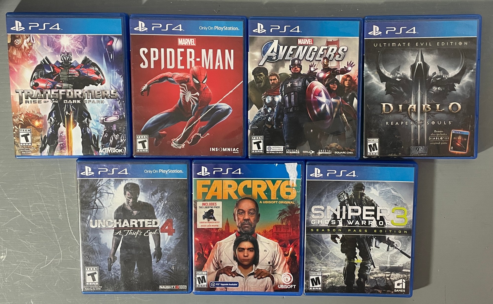 Lot Of 7 Playstation 4 PS4 Games #3123 | Auctionninja.com