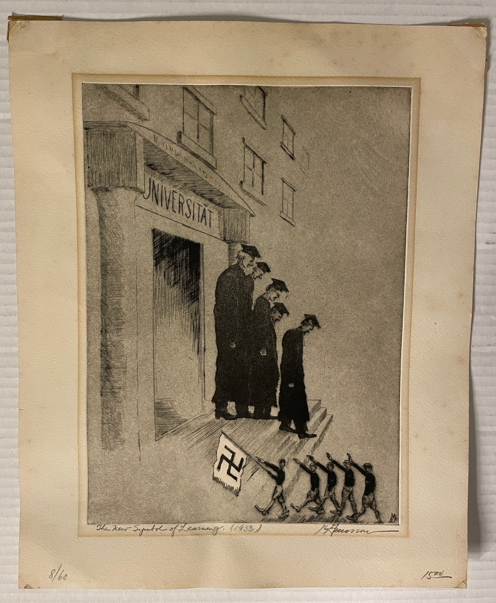 1933 Signed Numbered B.R. Morrow Aquatint Print As Artist & Printer ...