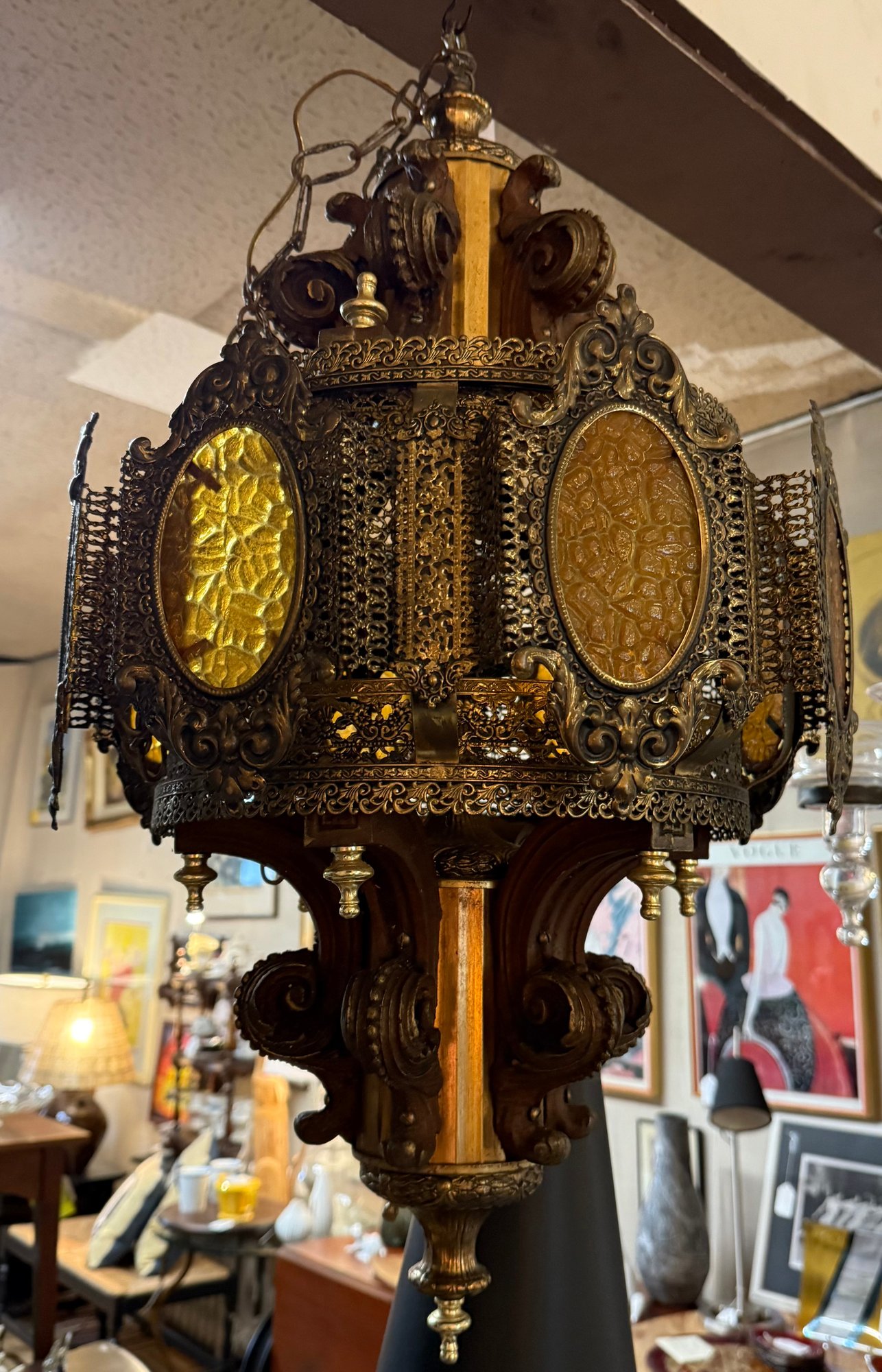Spanish Tudor Style Chandelier #21584 | Auctionninja.com