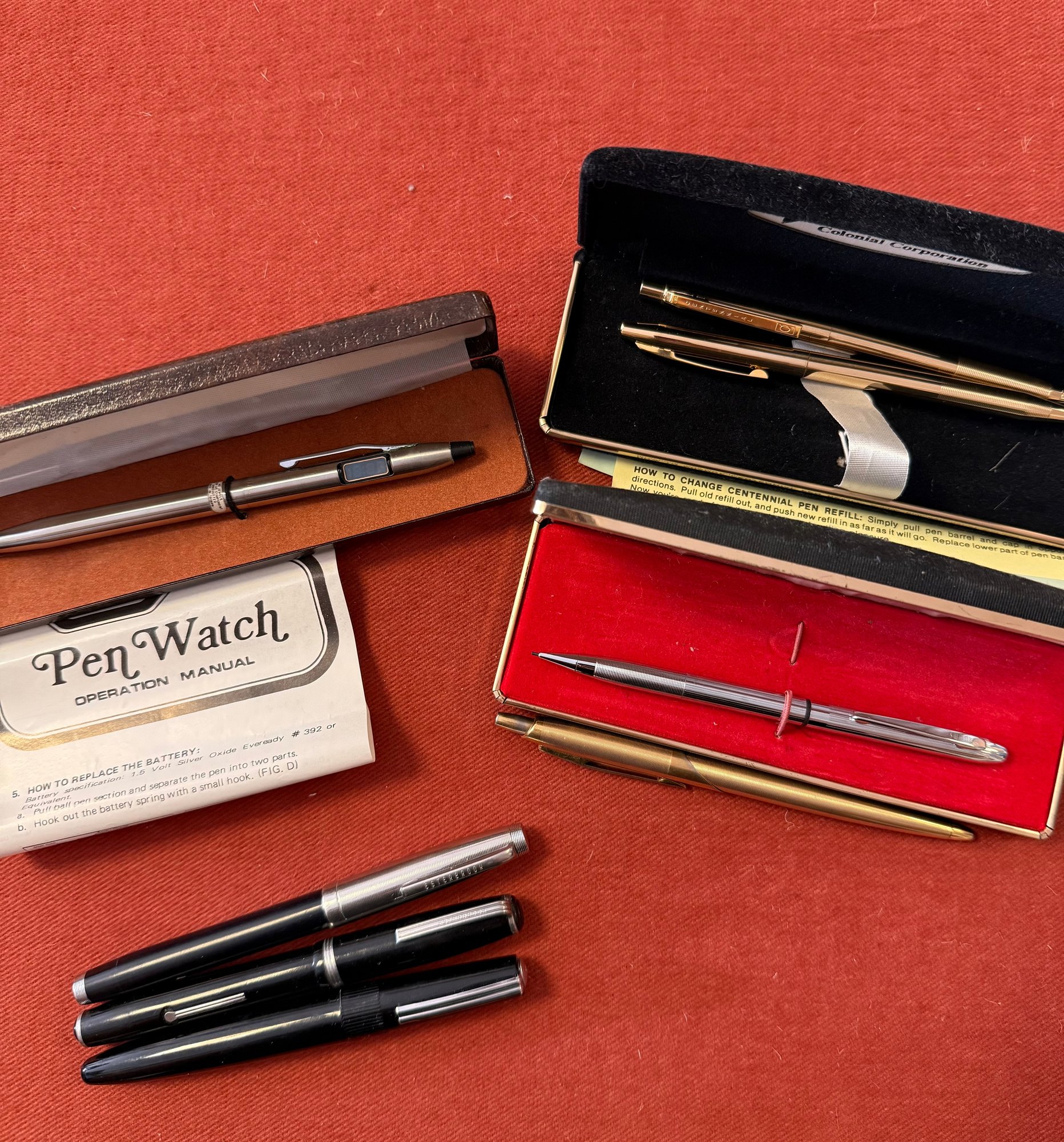 Pens: Continental Pen Watch, Presidential Centennial Pens, Swank ...