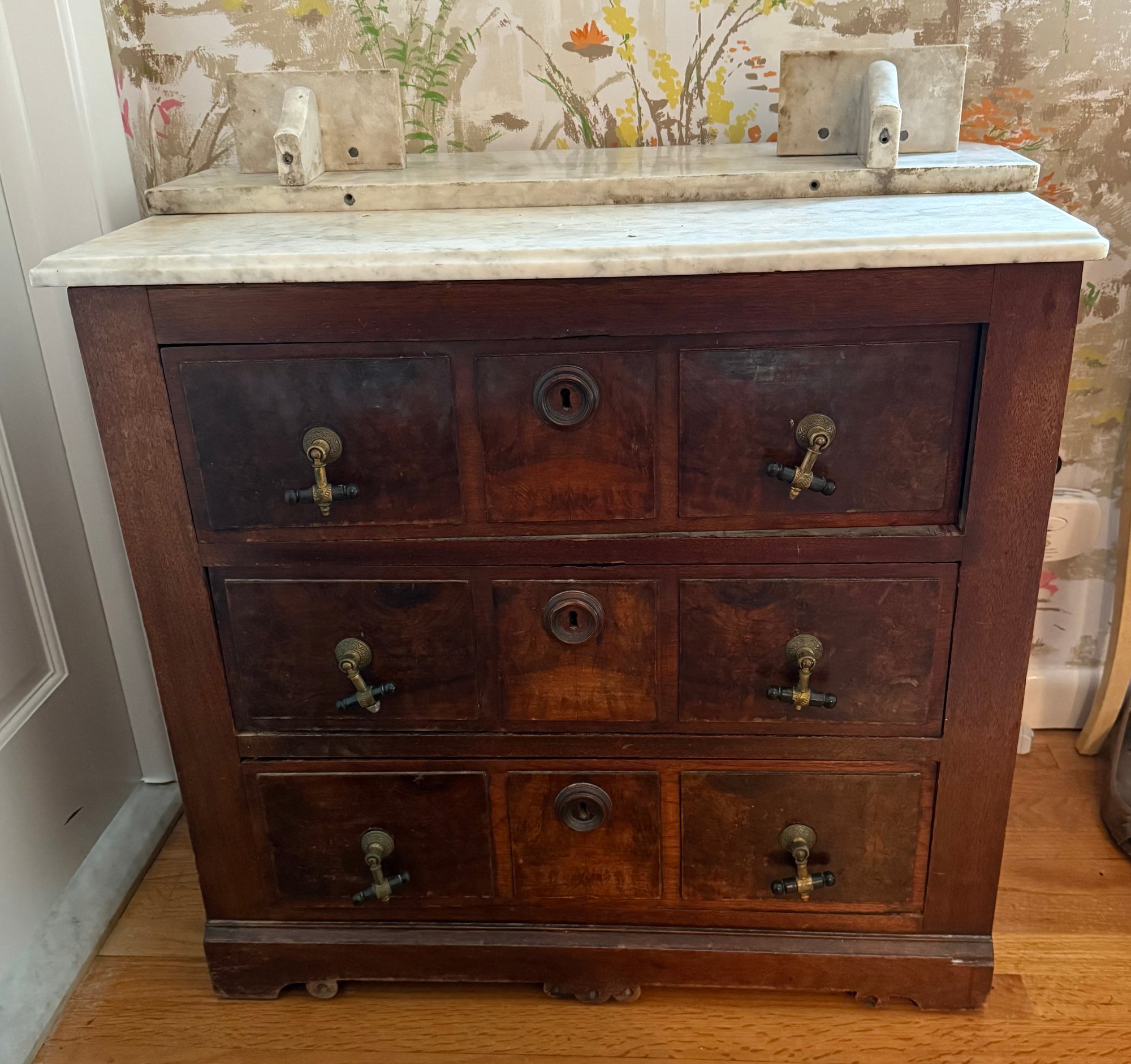 Louis Philippe Commode Marble Top #19903 | Auctionninja.com