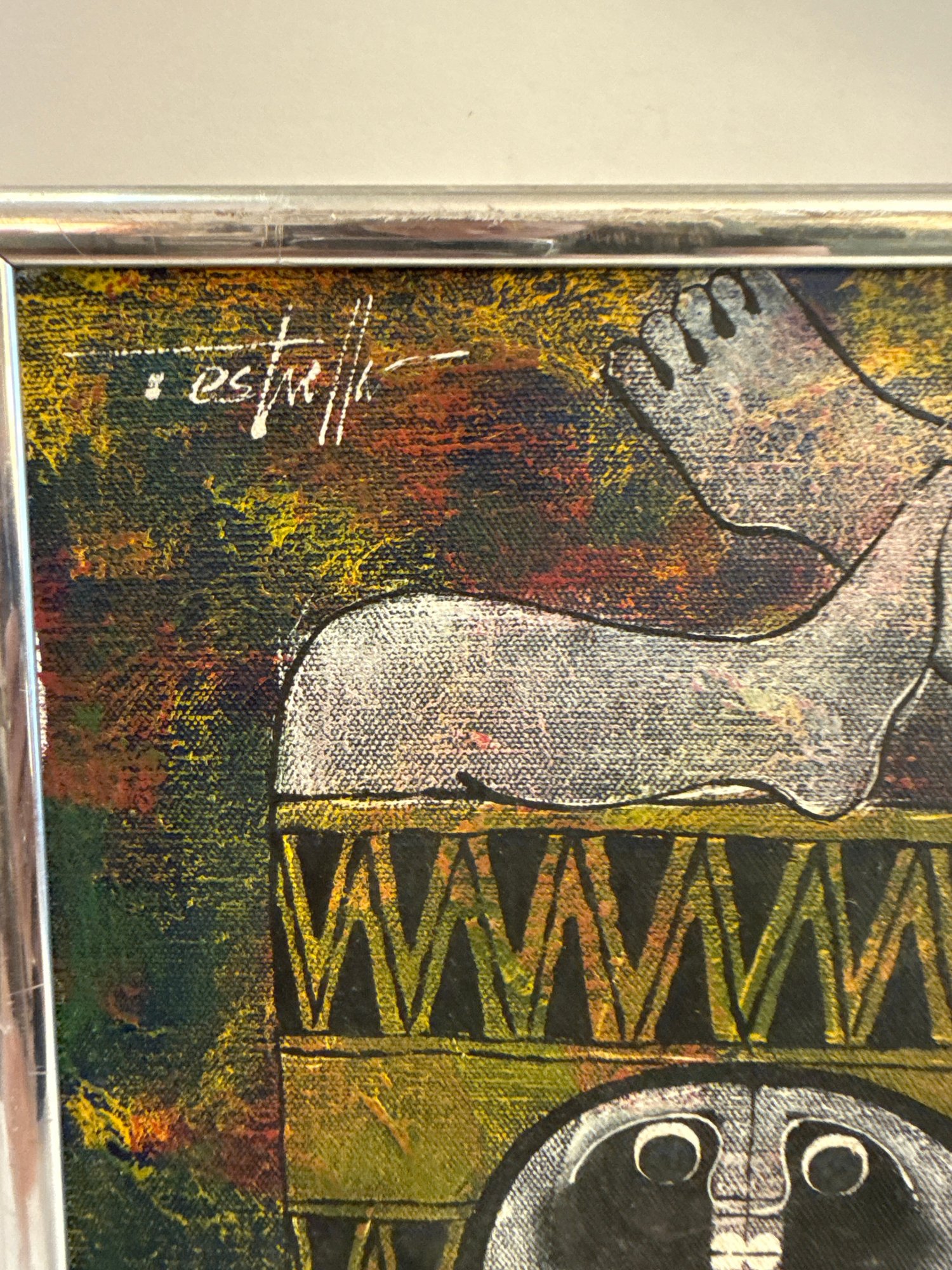 Vintage Filipino Expressionist Oil Painting, Estrella 1960s #21554 ...