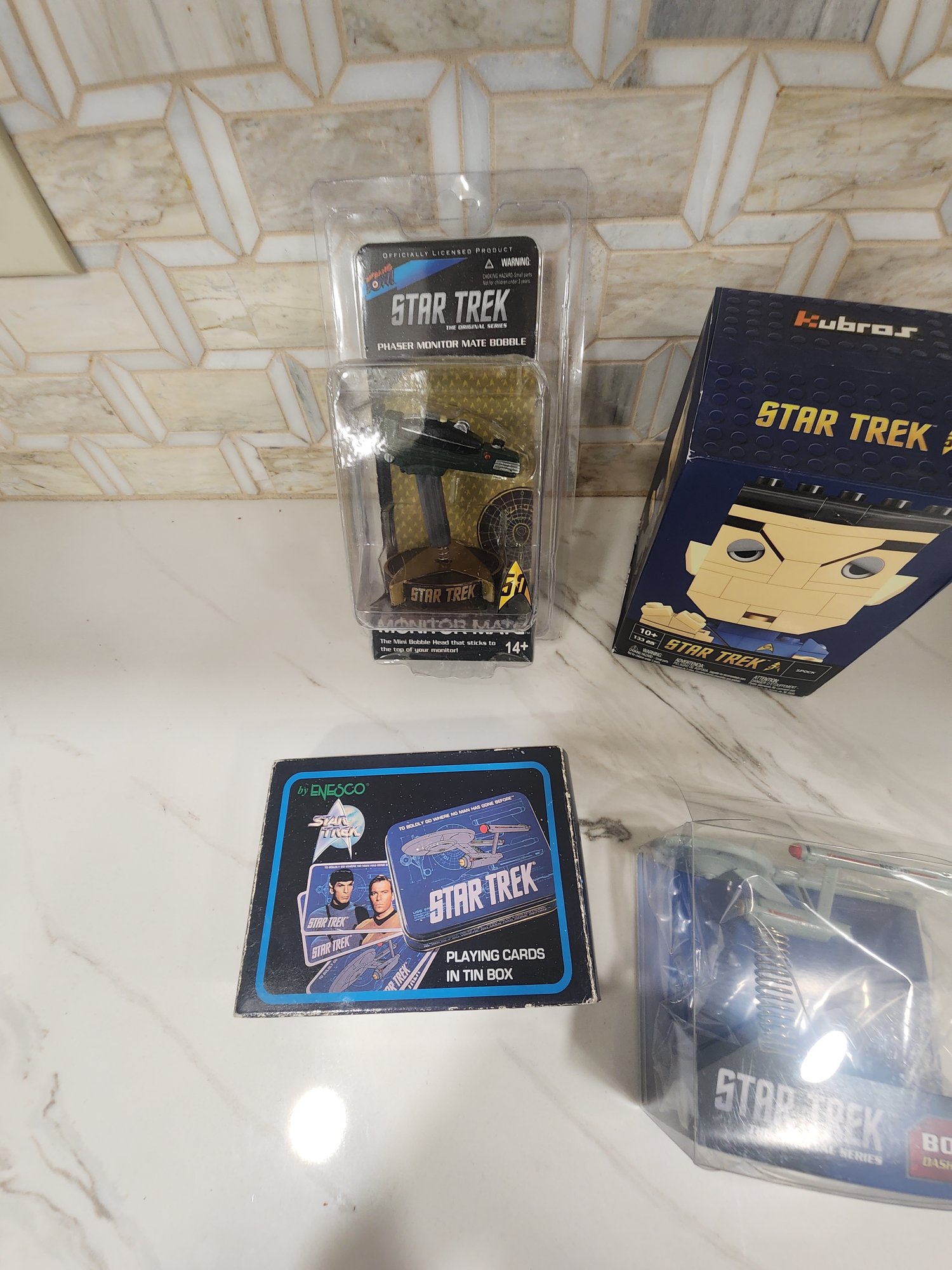 #15 STAR TREK PLAYING CARDS, BOINGLERS DASHBOARD SHIP, KABROS AND ...