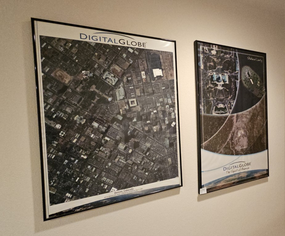Framed Prints: Satellite Imagery From Digital Globe: Denver CO & Multi ...