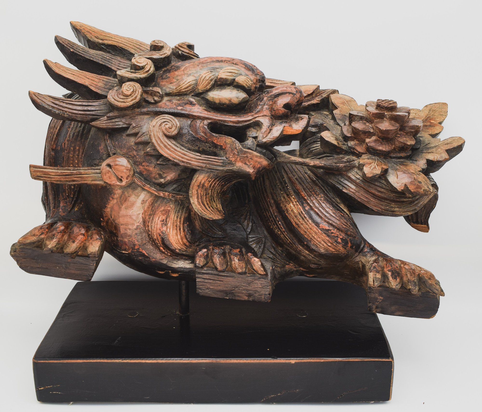 Antique Chinese Fu Dog Dragon Architectural Fragment #1722 ...
