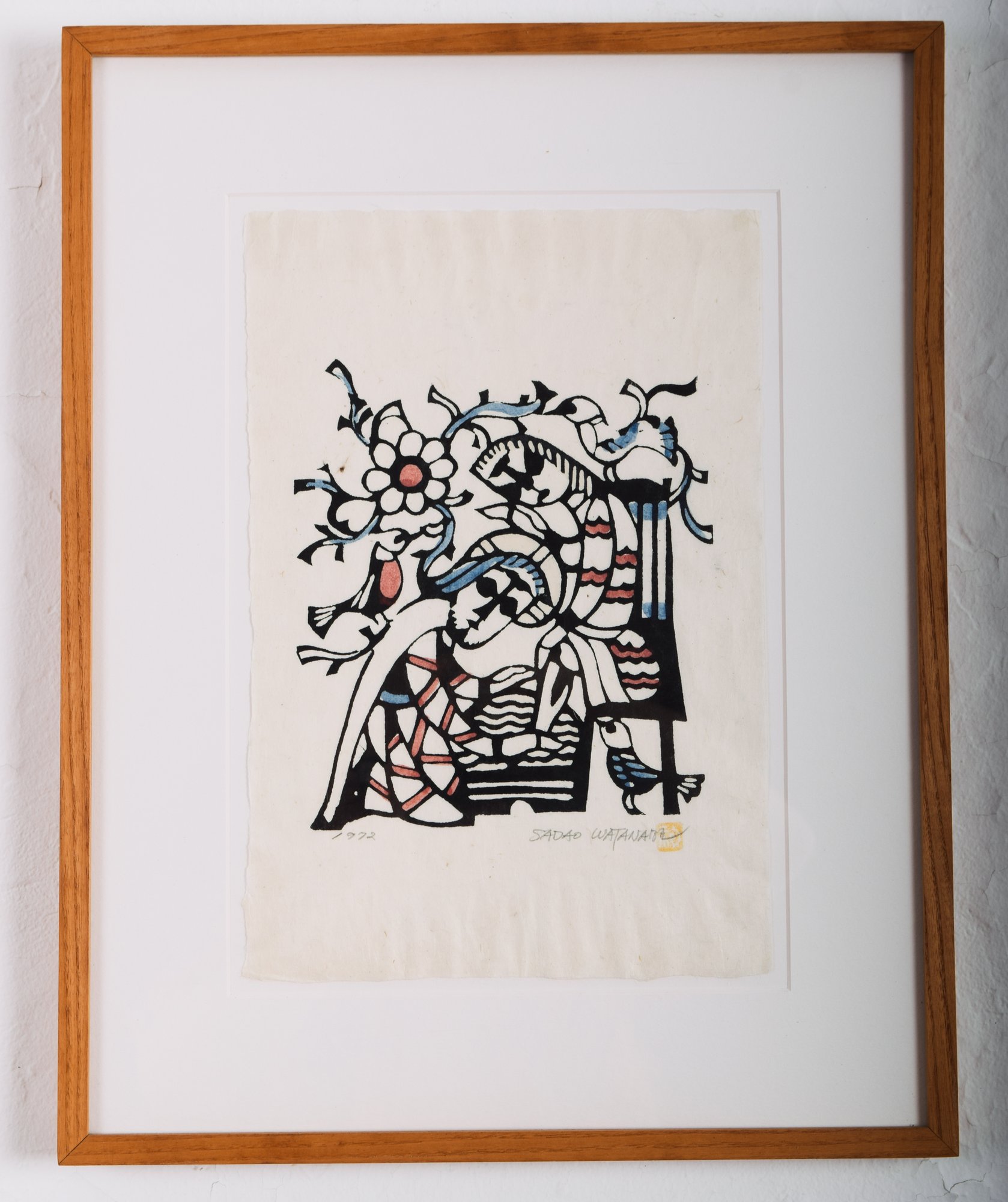 Woodcut Print By Sadao Watanabe 1973 #1541 | Auctionninja.com