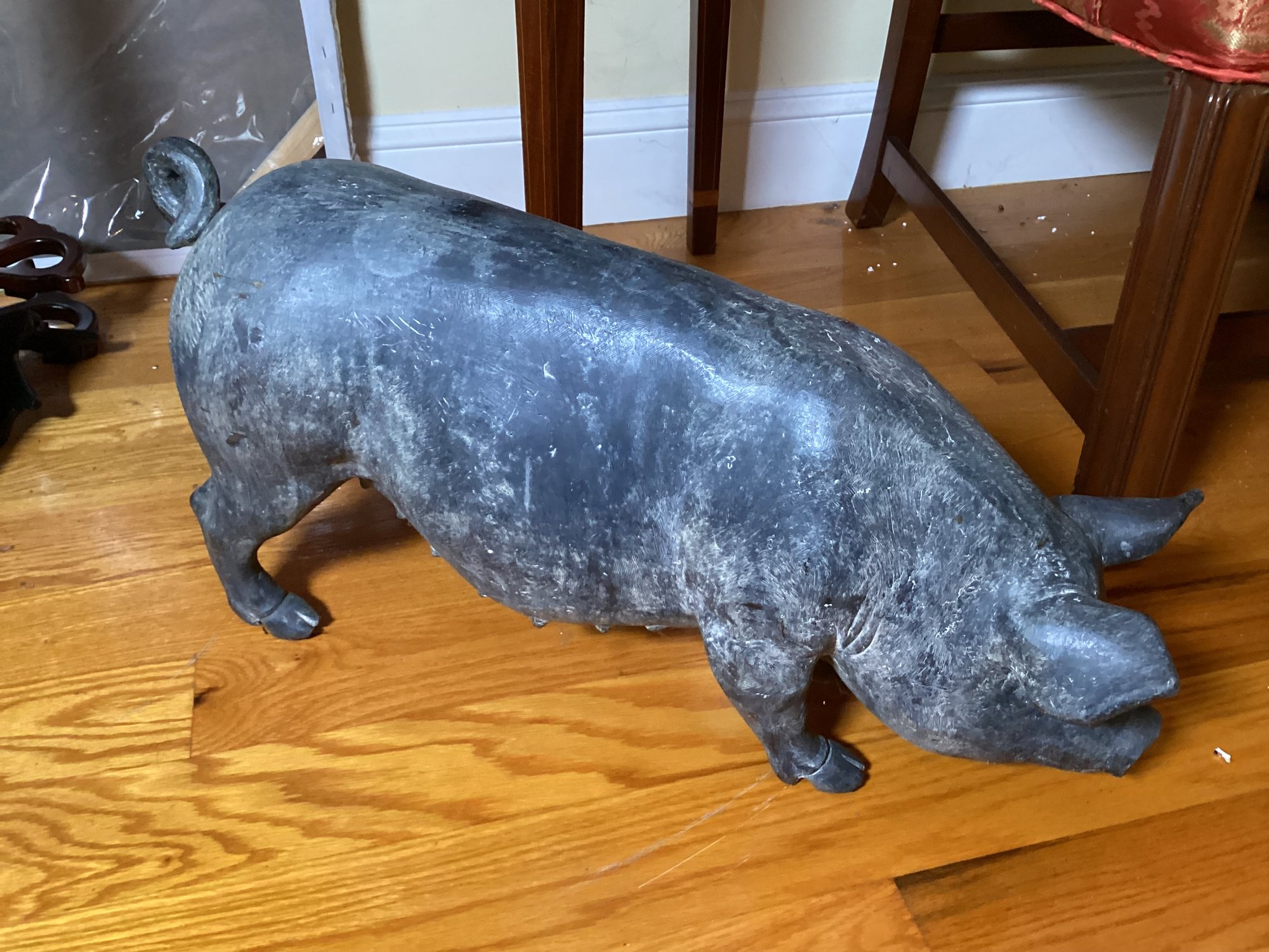 Heavy English Lead Cast Metal Figure Of A Sow Pig #1 #3533 ...