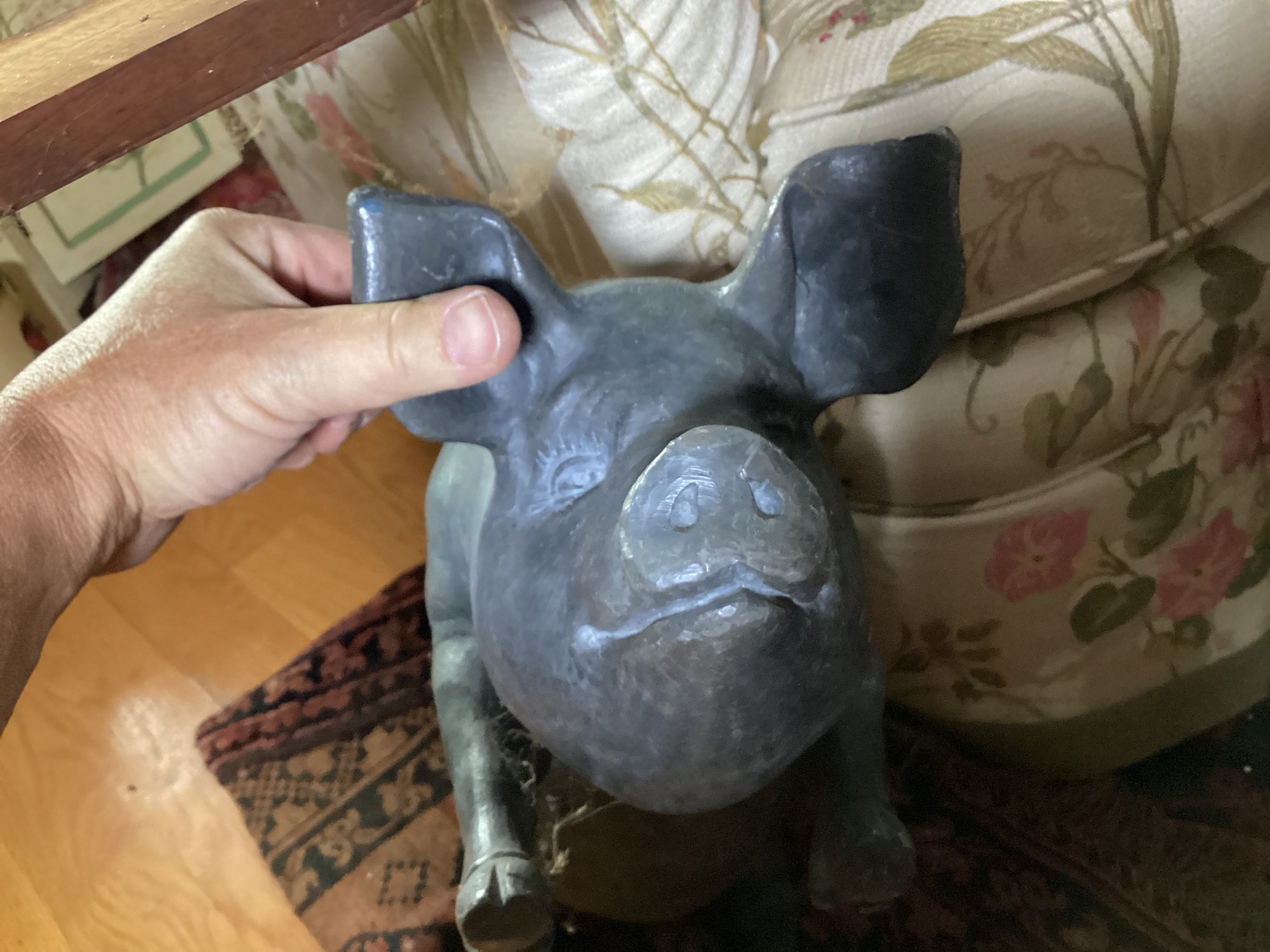 Heavy English Cast Lead Metal Figure Of A Sow Pig #2 #3534 ...