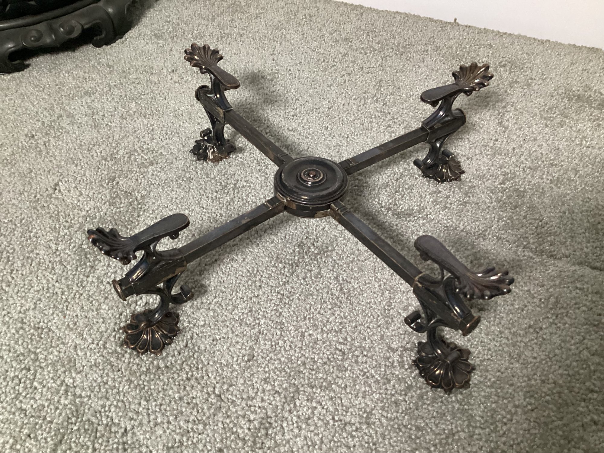 Antique English Sheffield Silver Plate Dish Cross #3599 | Auctionninja.com