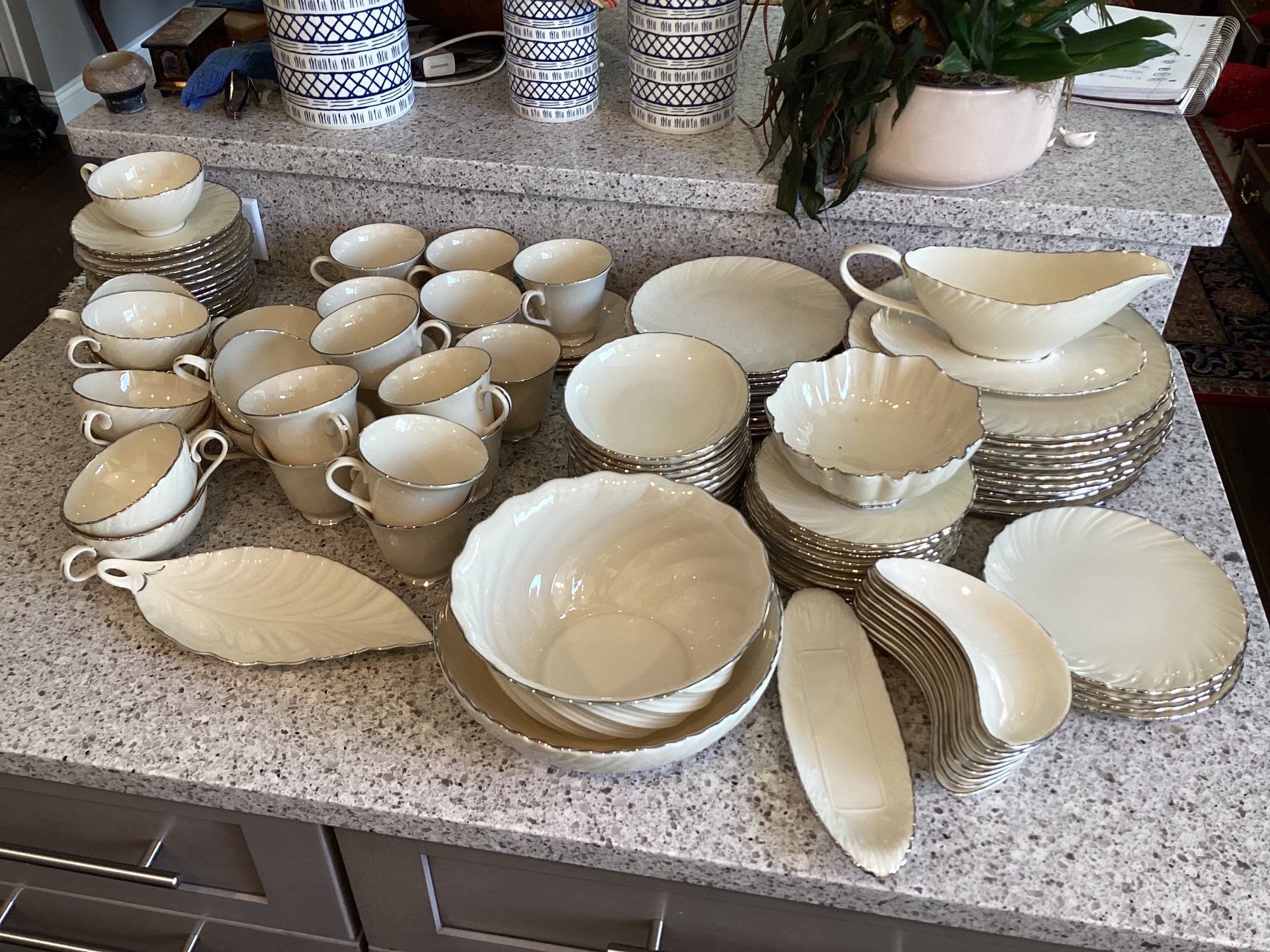 Large Set Lenox Weatherly China Set #3705 | Auctionninja.com