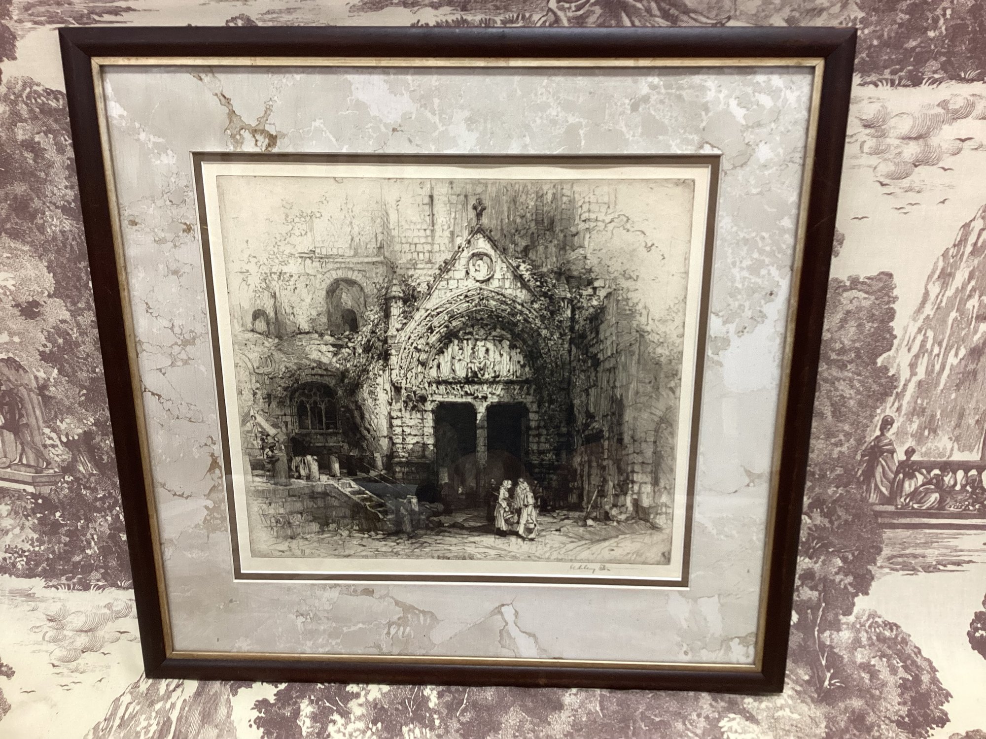 Hedley Fitton (1858-1929) Etching "Church Of The Three Kings" #3950 ...
