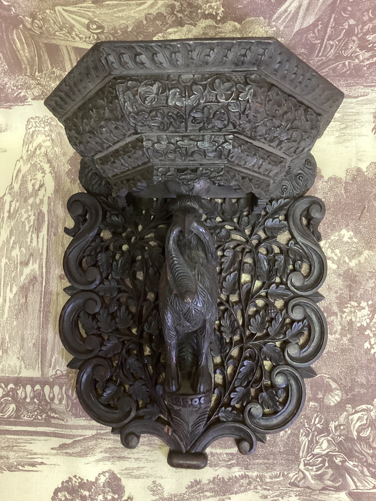 Burmese Carved Wall Bracket #3955 | Auctionninja.com