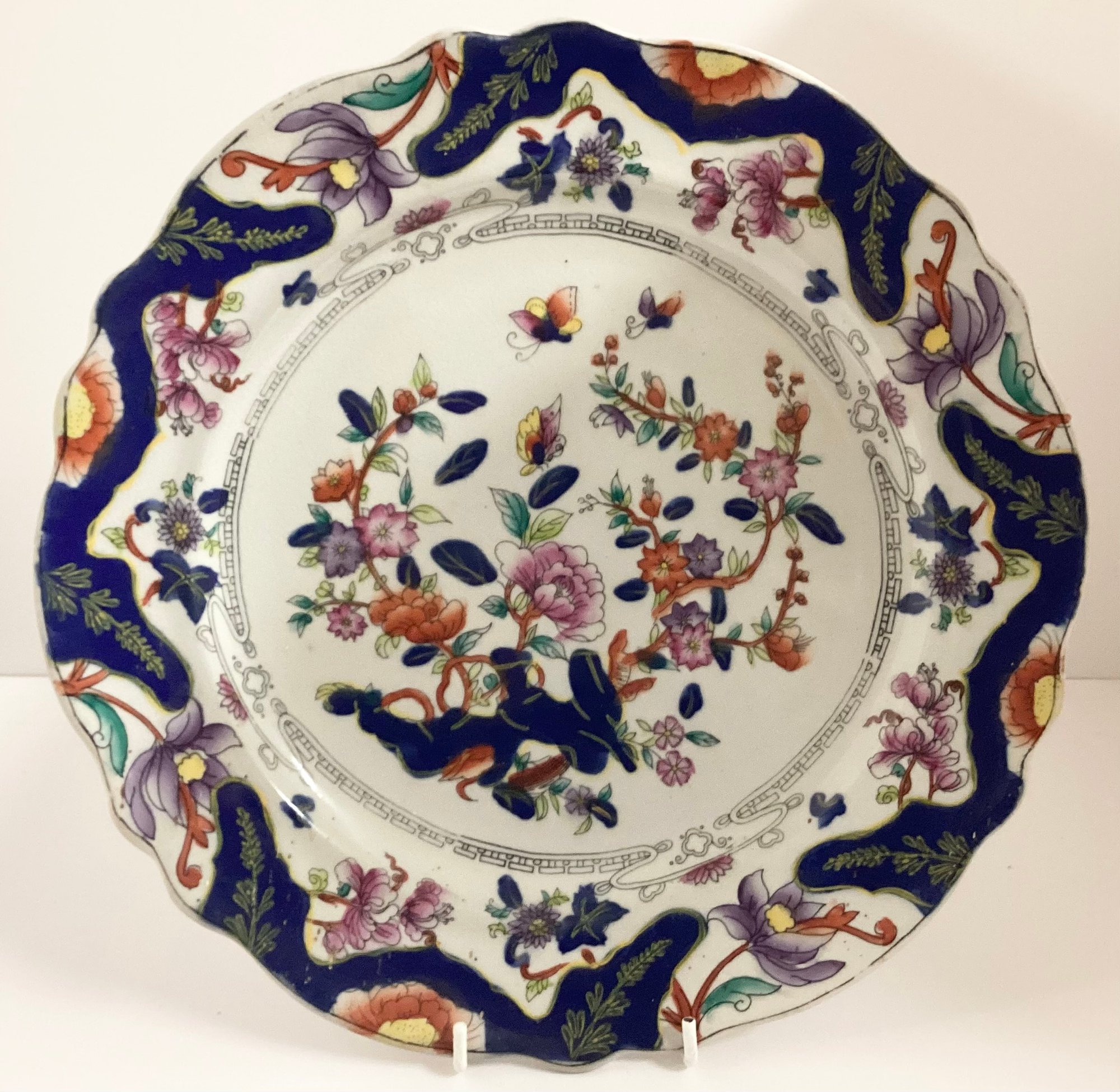 Large Mason's Ironstone Imari Type 12 Inch Platter #4388 | Auctionninja.com