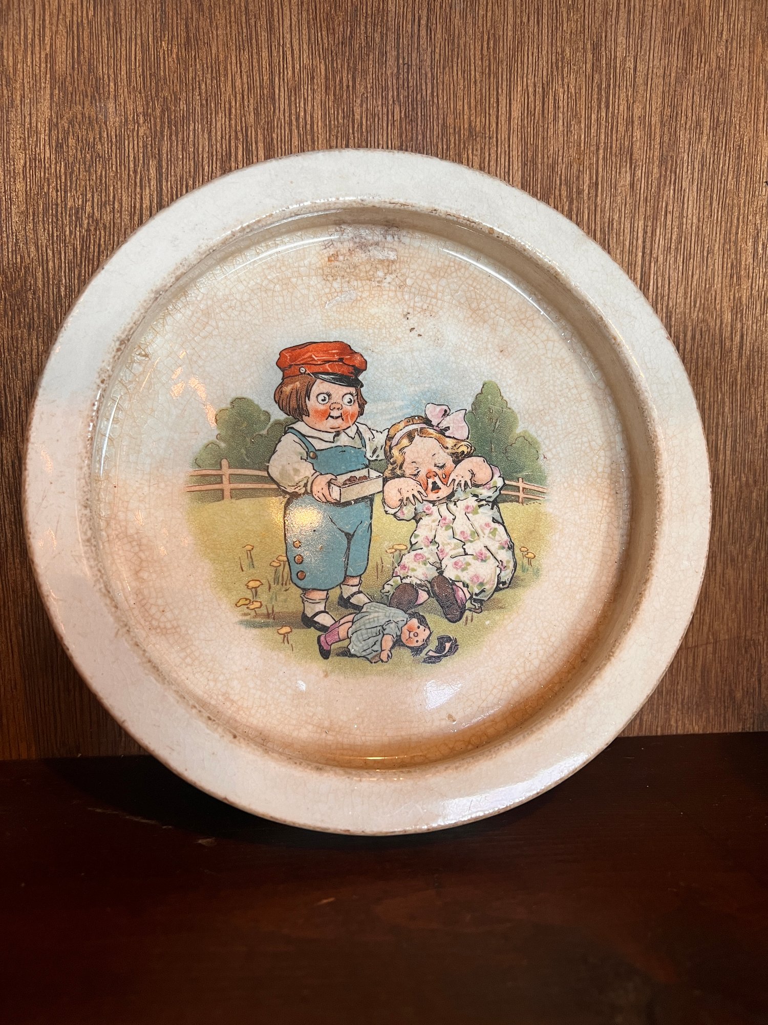 Antique Buffalo Pottery Campbell Kids Plate #1797 | Auctionninja.com