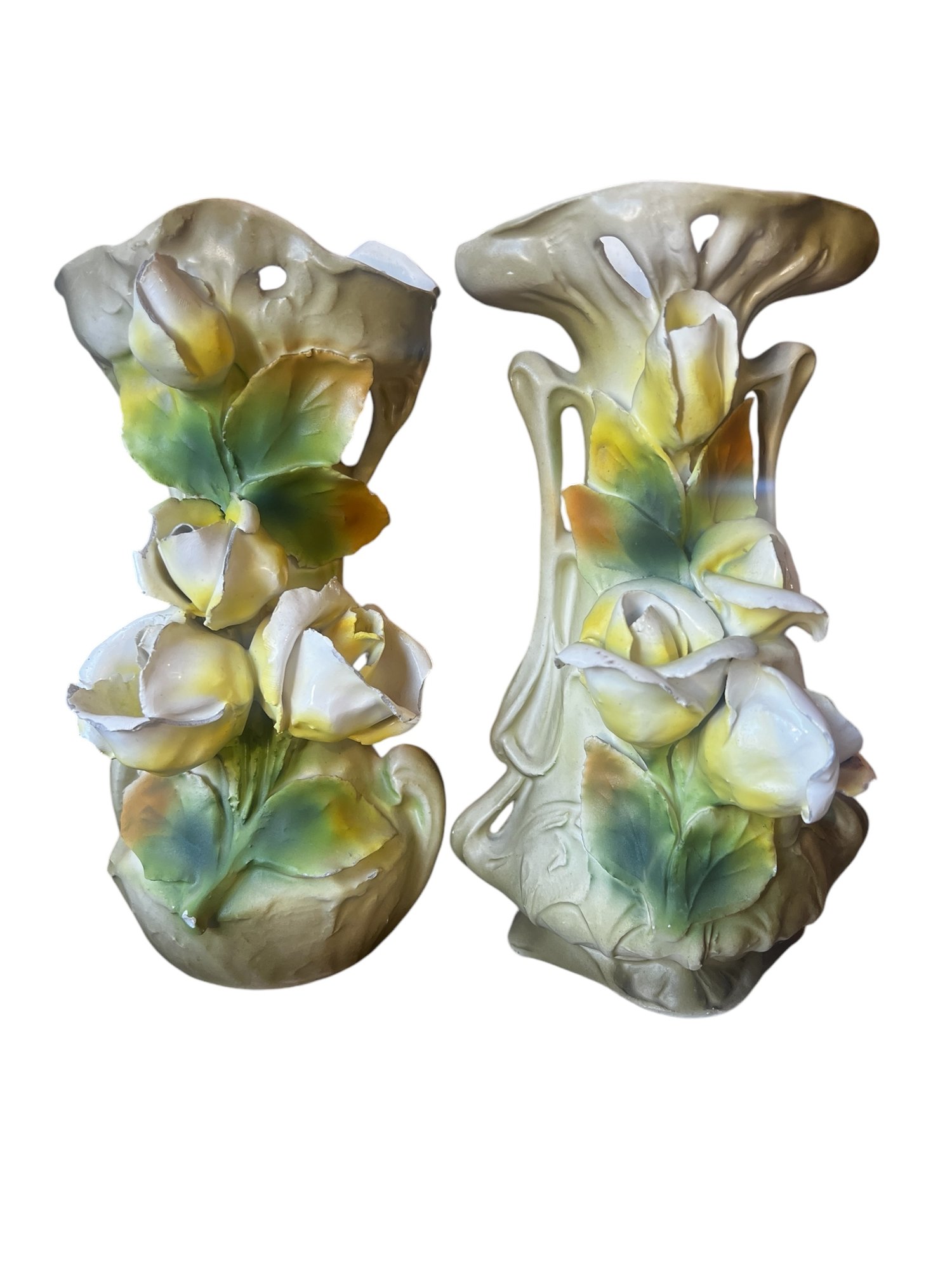 Antique Royal Dux Vase Pair #2143 | Auctionninja.com