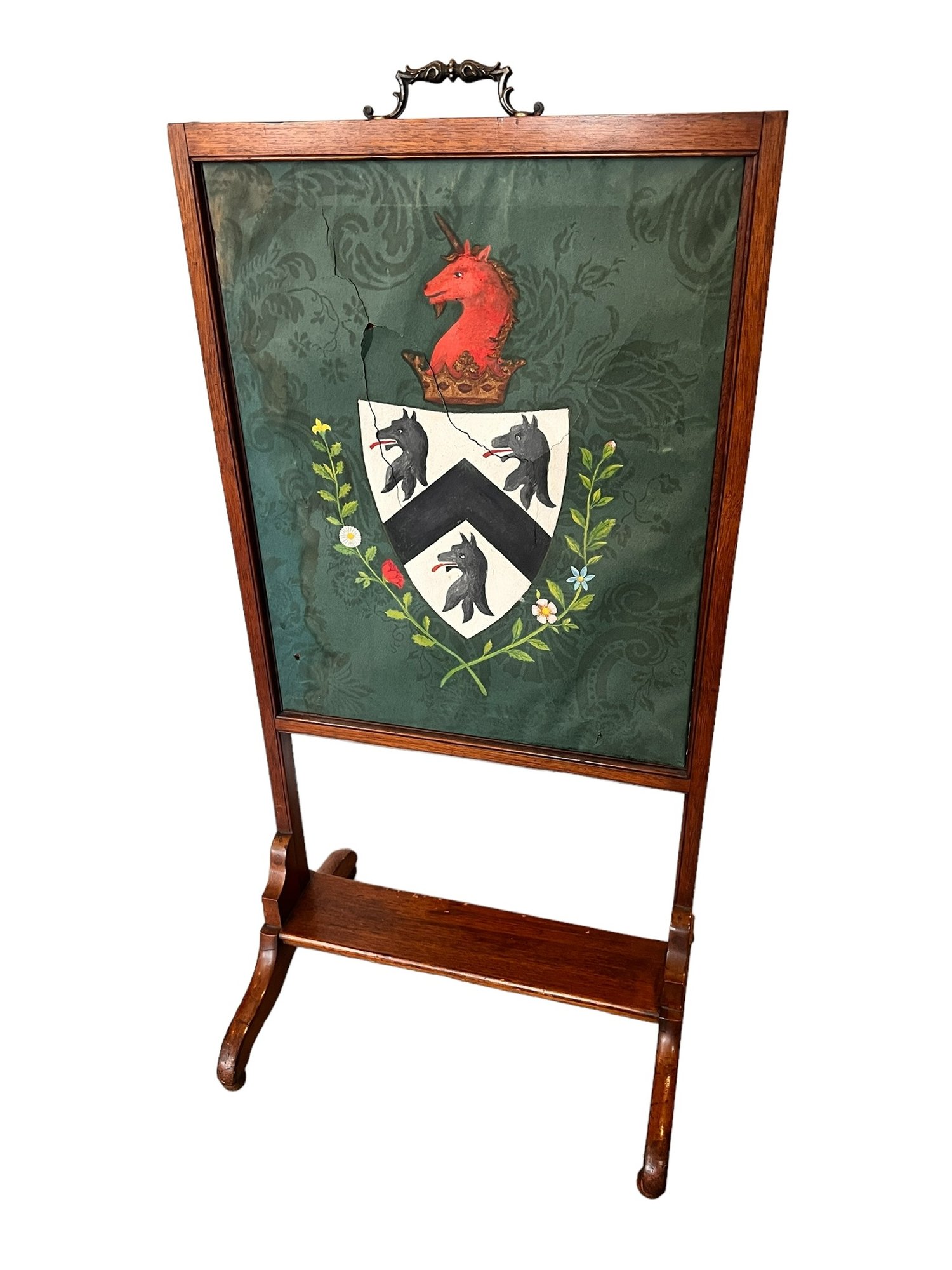 Antique English Regency Fire Screen #1740 | Auctionninja.com
