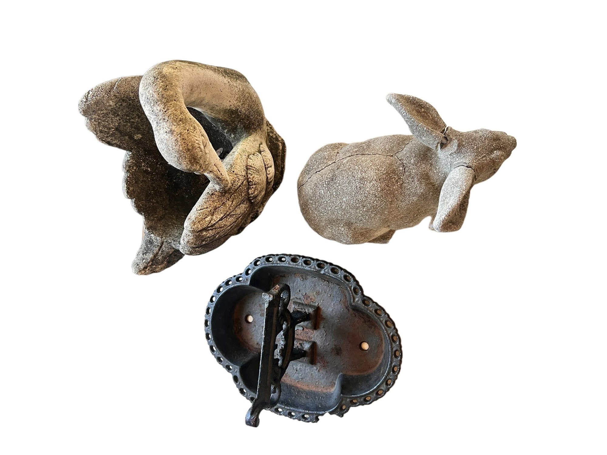 Garden Outdoor Lot With Swan Planter #1775 | Auctionninja.com