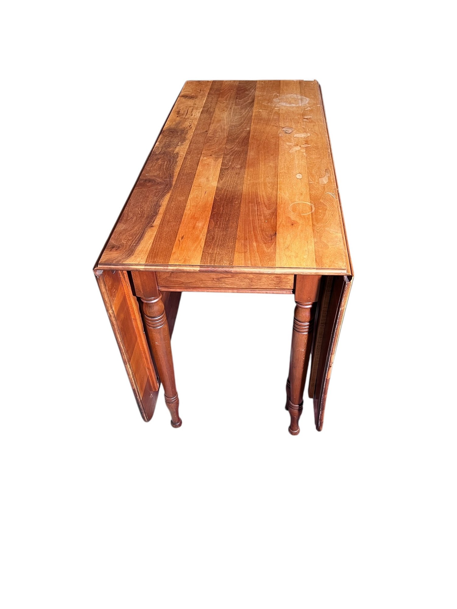 Large Cherry Wood Drop Leaf Table #4779 | Auctionninja.com